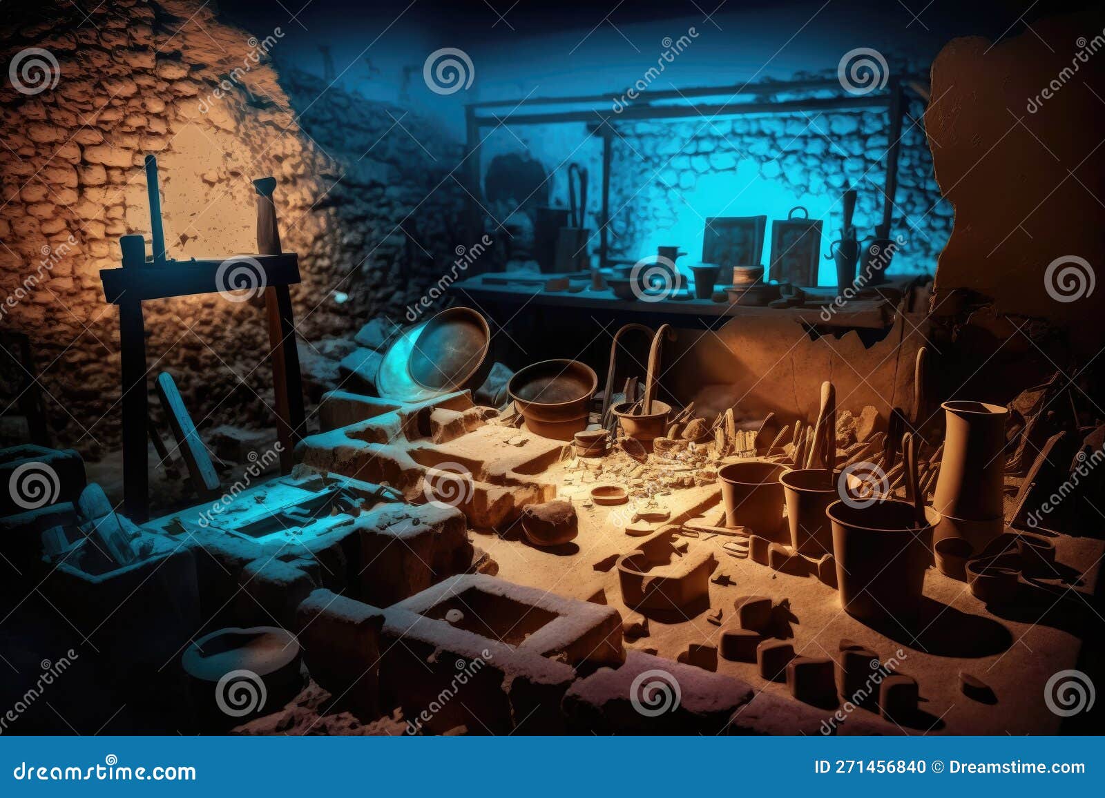 Discovering Treasure at an Archaeological Dig Site Stock Illustration ... Discovering Treasure at an Archaeological Dig Site Stock Illustration ...