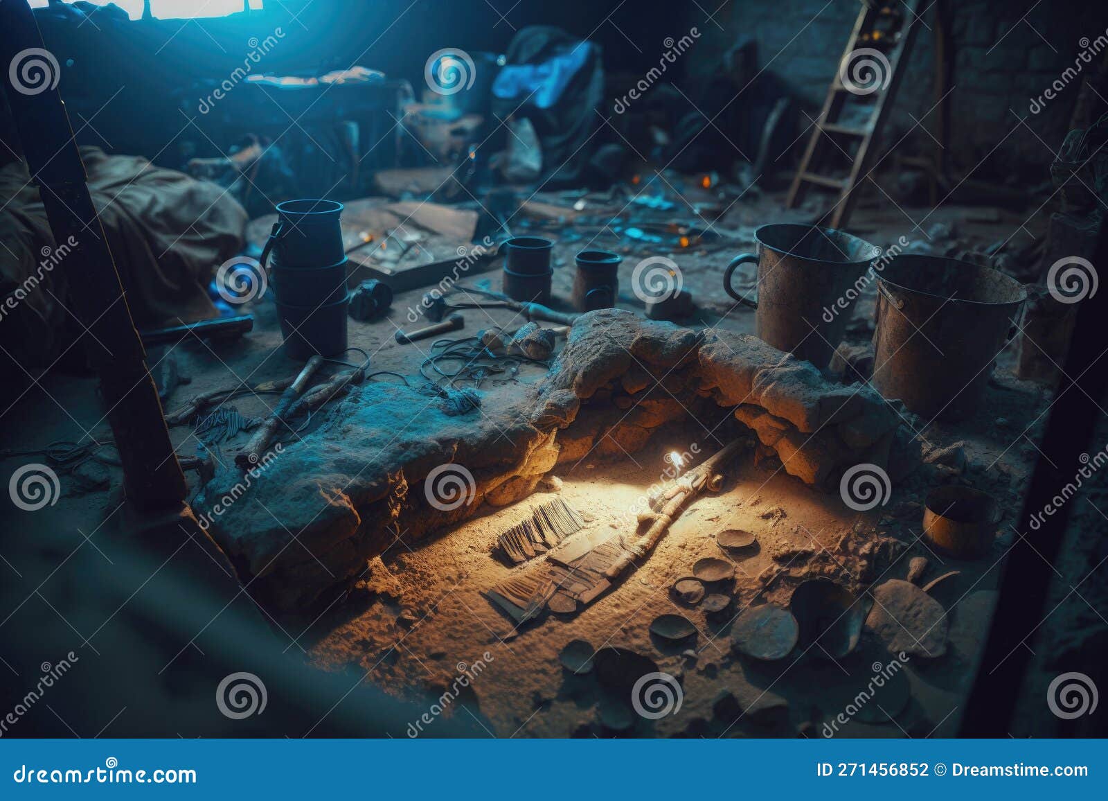 Discovering Treasure at an Archaeological Dig Site Stock Illustration ... Discovering Treasure at an Archaeological Dig Site Stock Illustration ...
