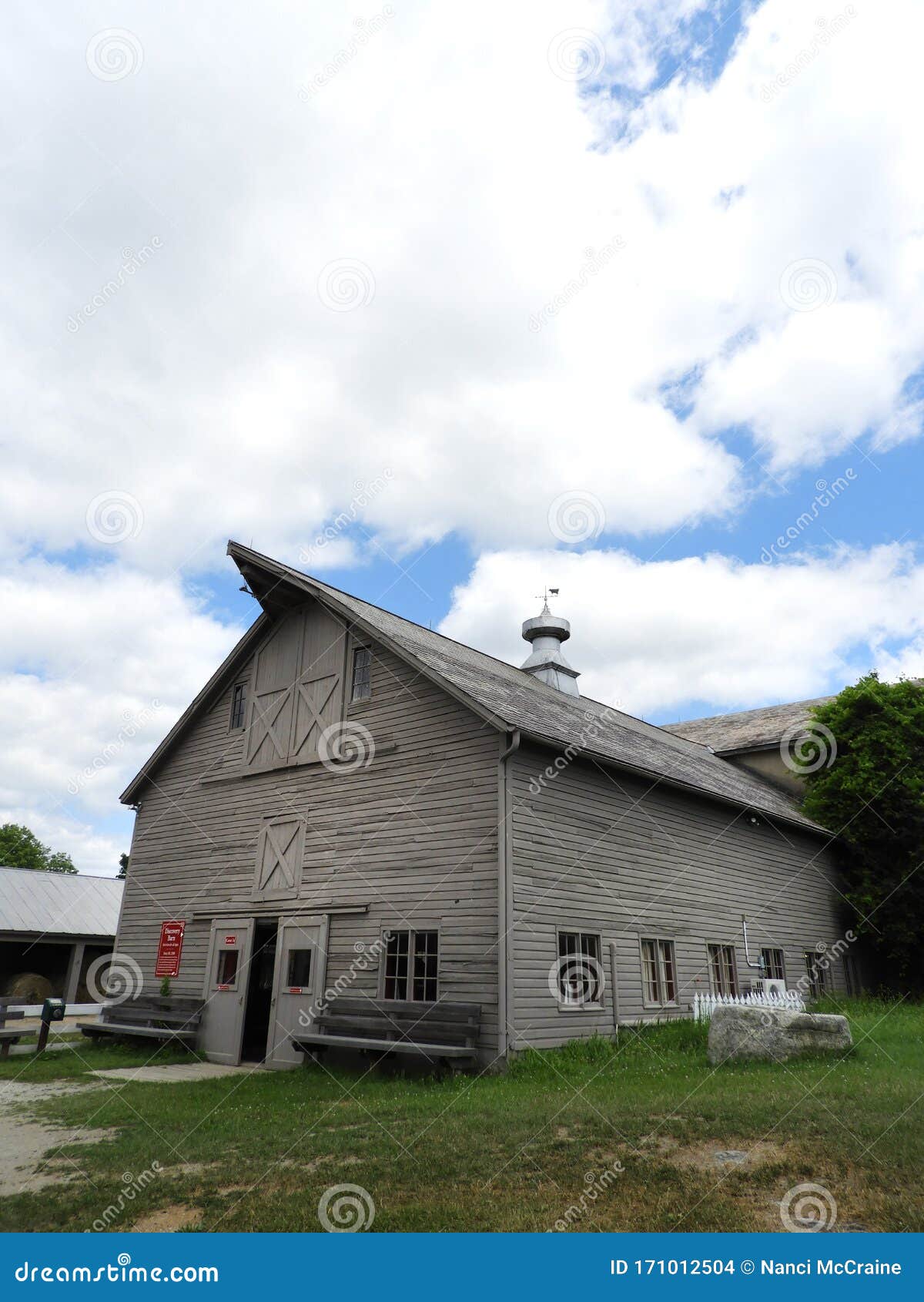 Discovery Barn at Hancock Shaker Village Stock Photo - Image of hayhood ...