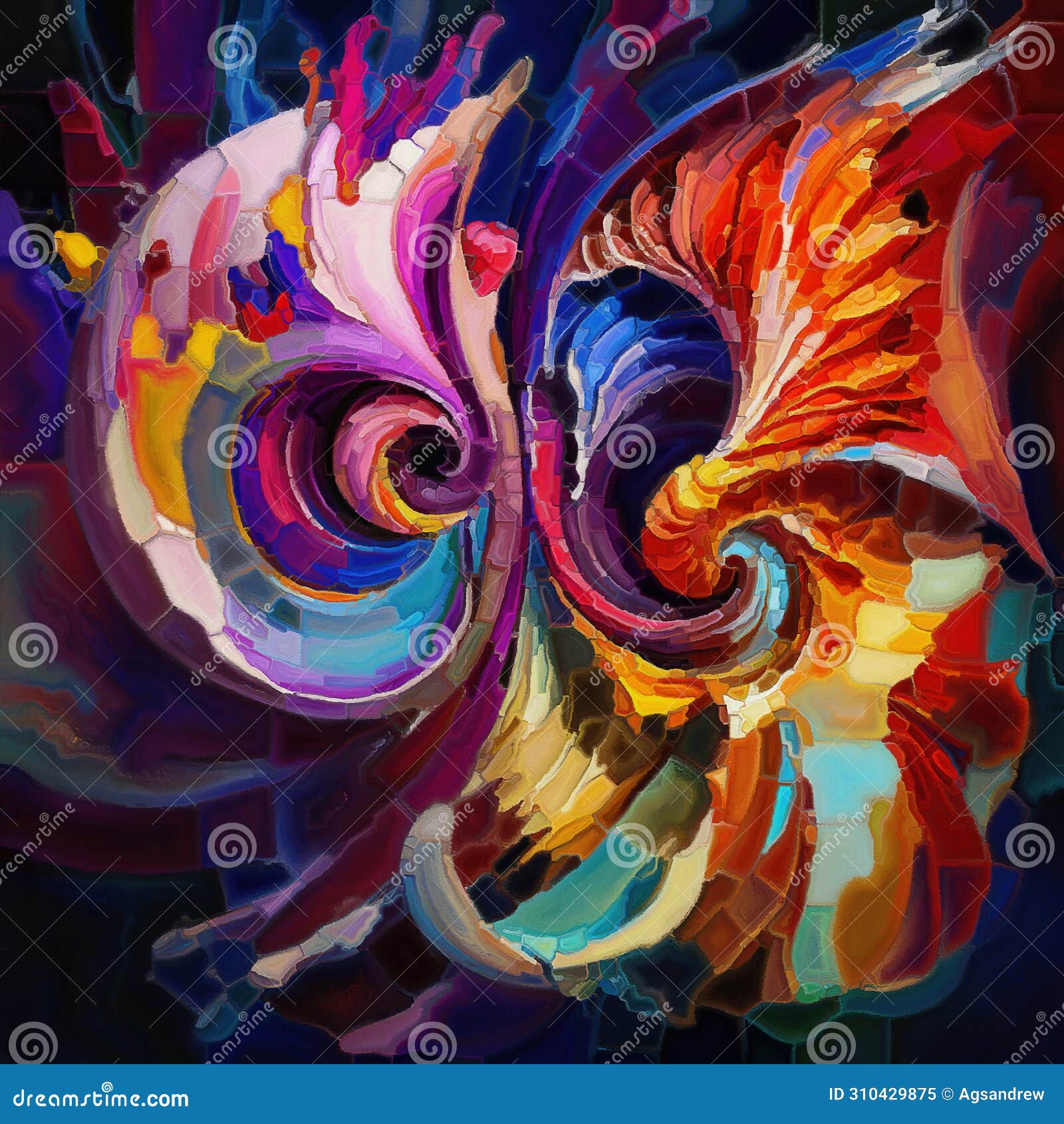Discovery of Chromatic Patterns Stock Image - Image of aesthetic, swirl ...