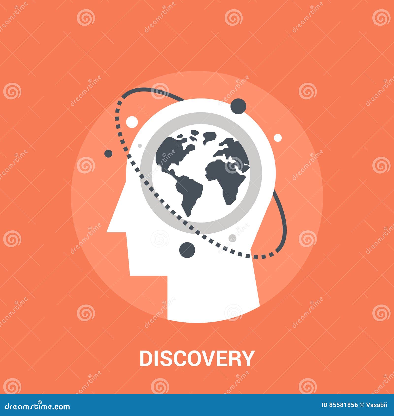 Discovery icon concept stock vector. Illustration of dreaming - 85581856