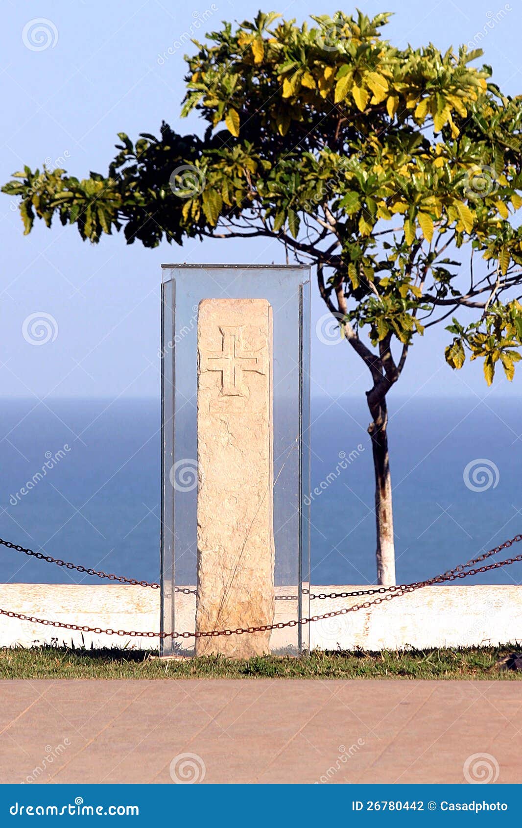 Discovery mark brazil stock photo. Image of tree, bahia - 26780442