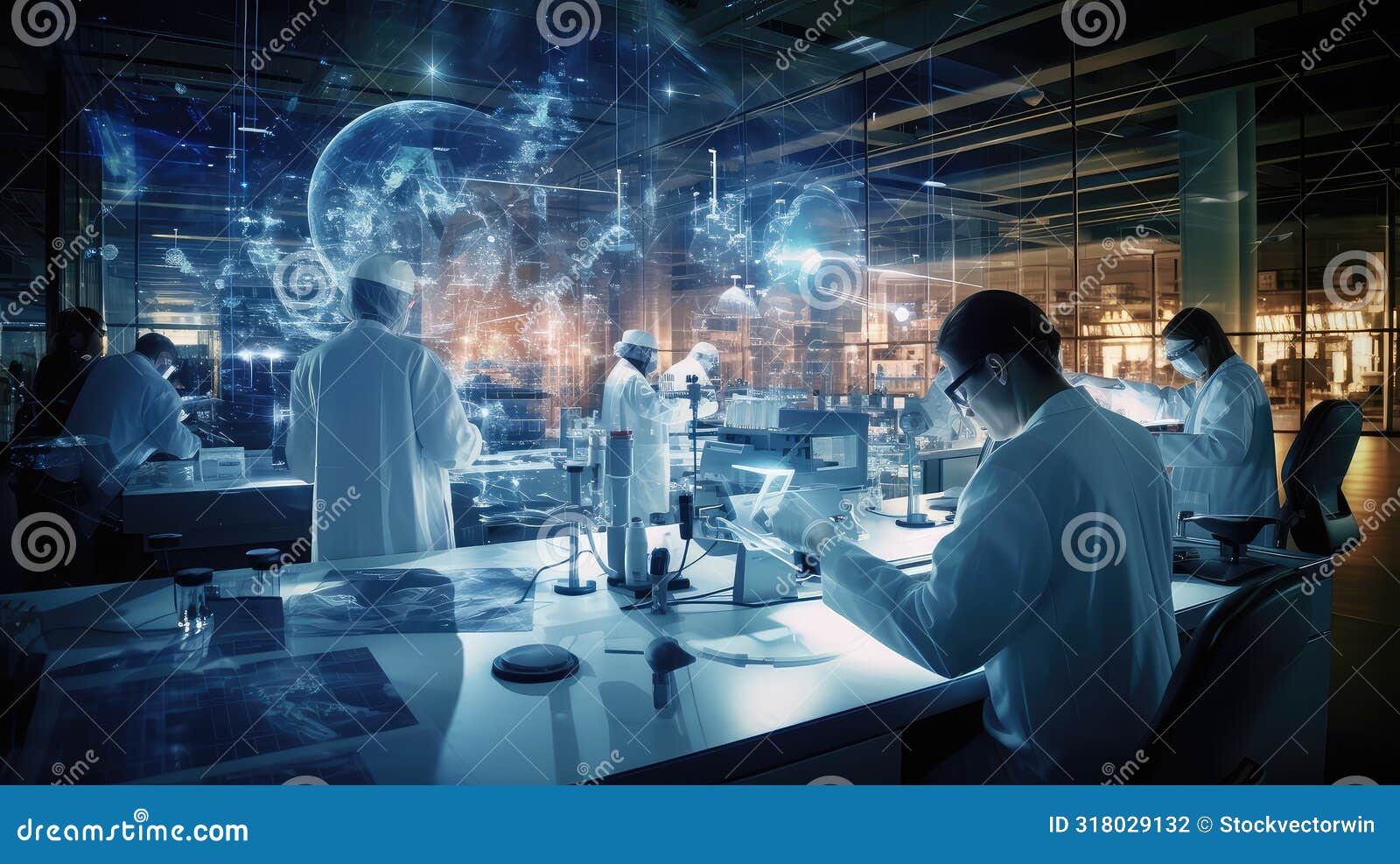 Discovery Research Technology Stock Illustration - Illustration of ...