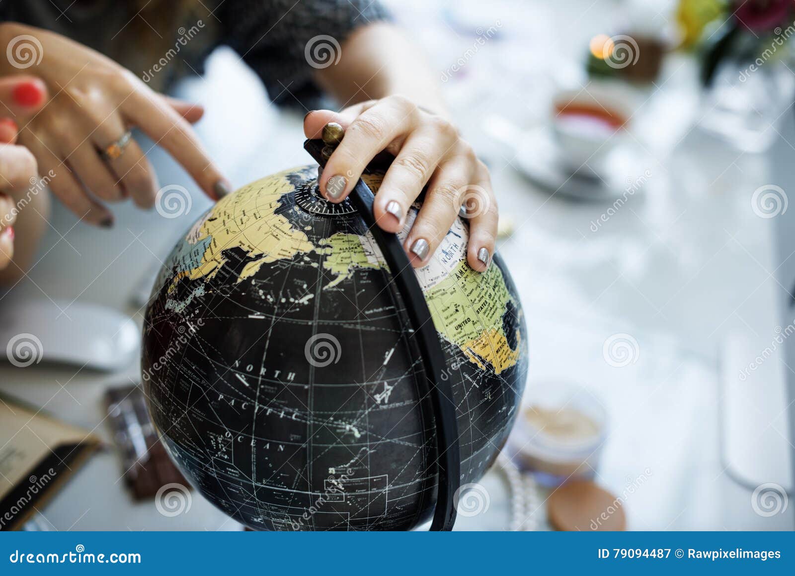 Discovery World Learning Analysing Cartography Concept Stock Image ...