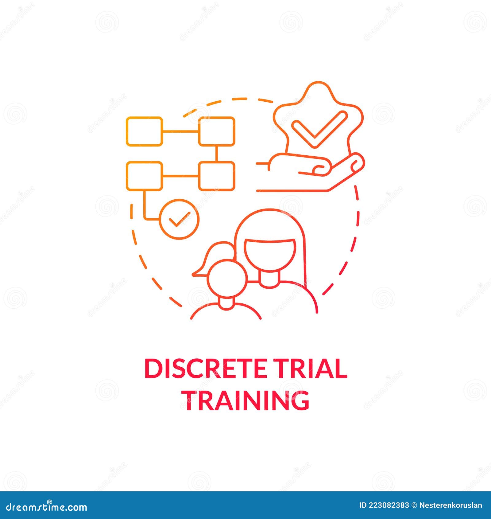 Training For Autistic Children Cartoon Vector. | CartoonDealer.com ...