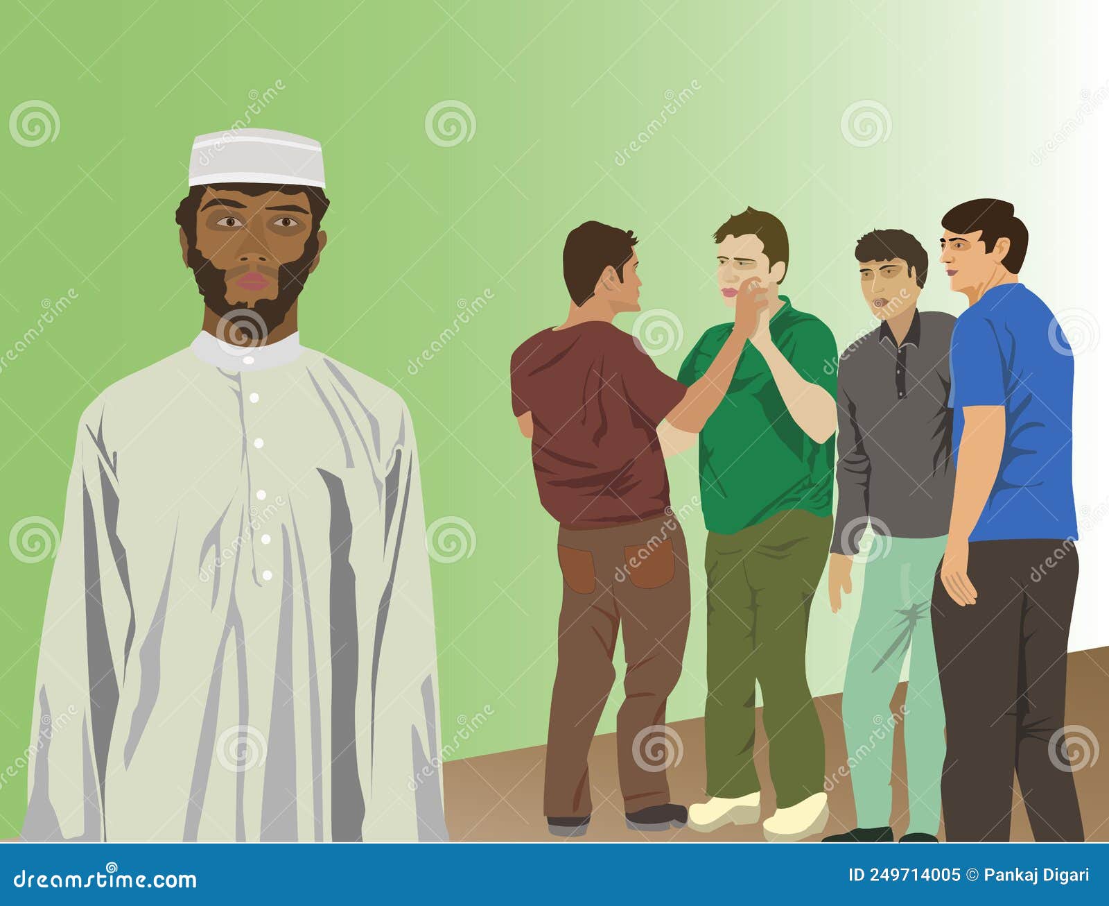 Religion Discrimination Illustration | CartoonDealer.com #206336112