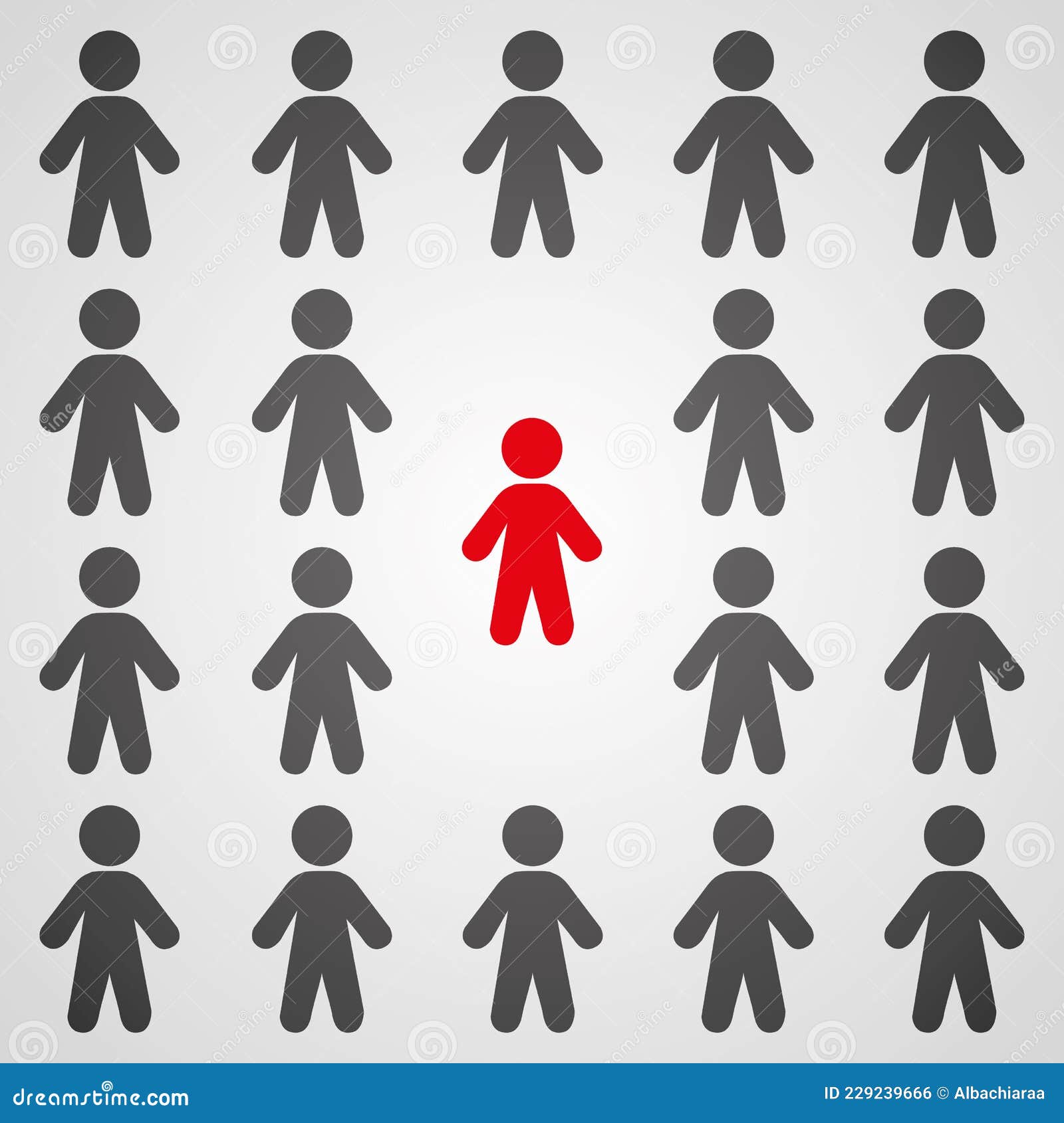 Discrimination in a Social or Business Group. Vector Illustration ...