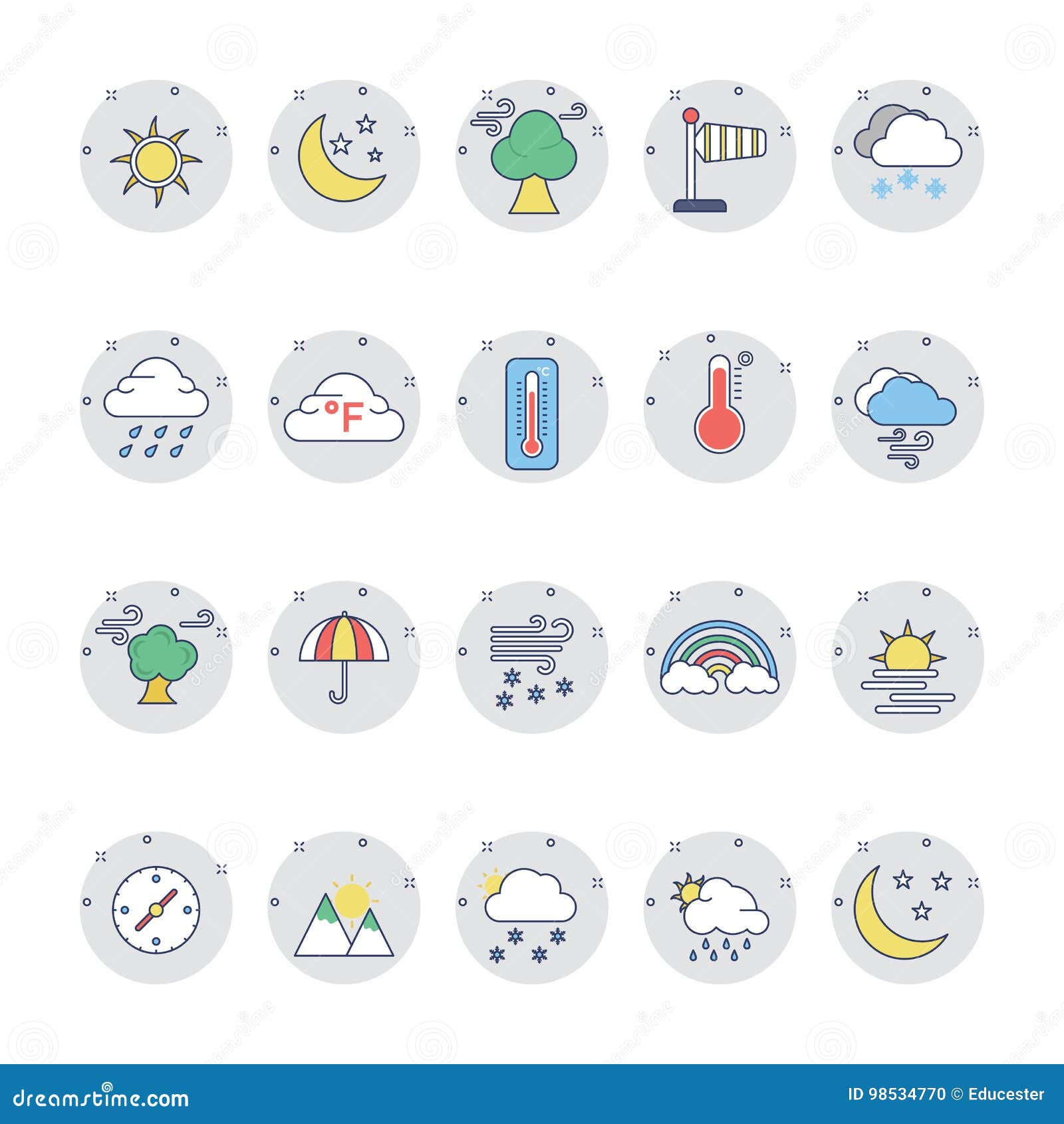 Discrimination Raciale Icônes 2 De Temps Illustration Stock ...
