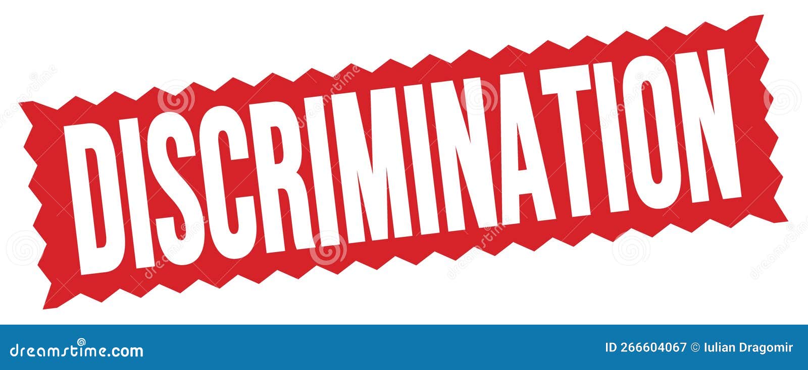 DISCRIMINATION Text Written on Red Stamp Sign Stock Illustration ...