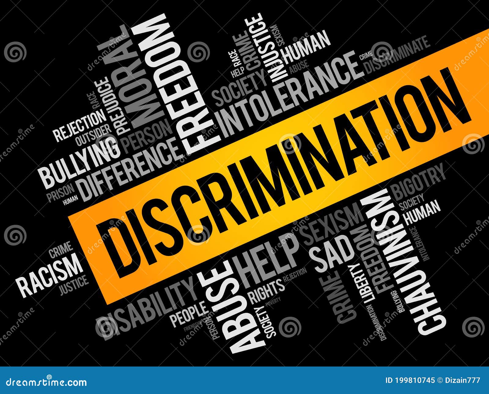 Discrimination In Word Cloud Stock Photo | CartoonDealer.com #34989348