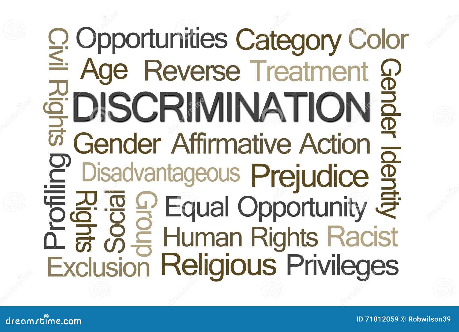 Discrimination - Word From Wooden Blocks With Letters Royalty-Free ...