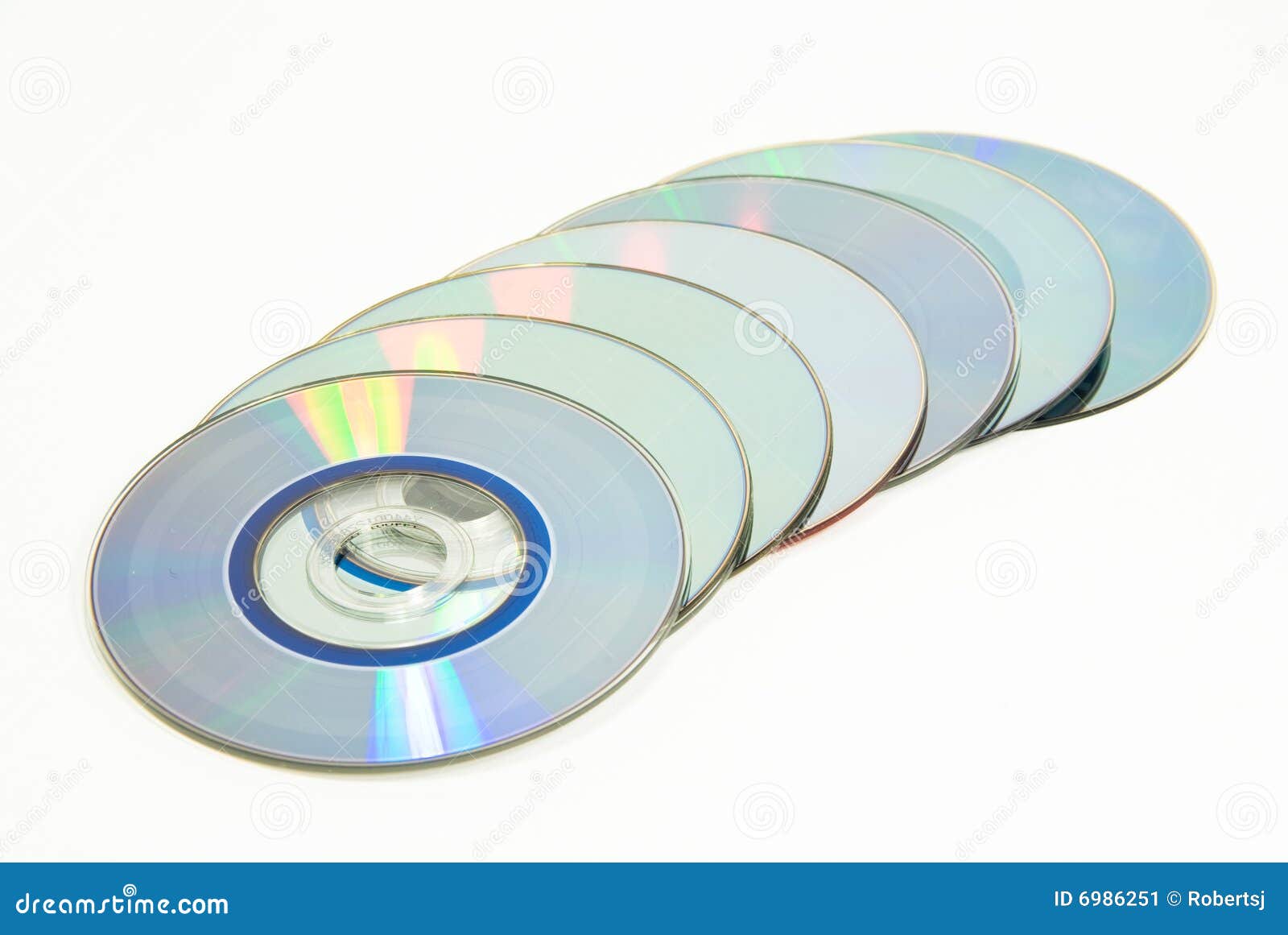 Discs in line stock image. Image of disk, abstract, mini - 6986251