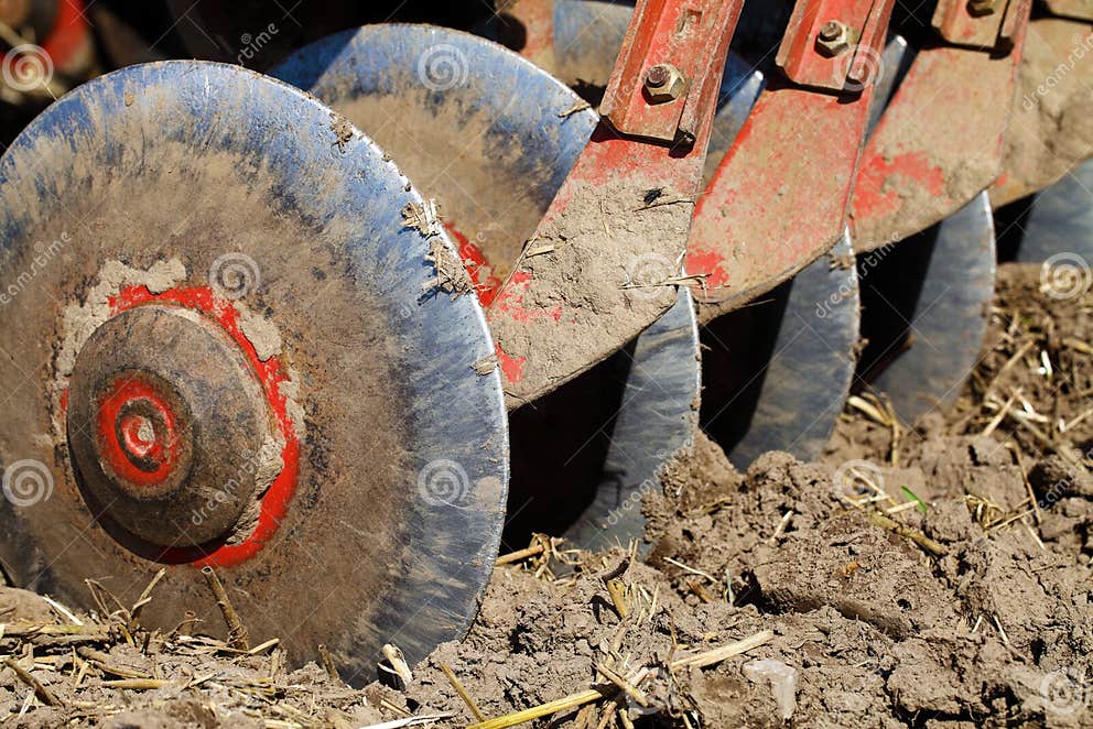 Discs plow stock image. Image of technology, device, plowing - 26423061