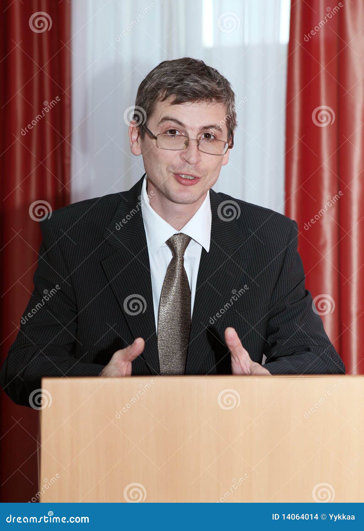 Discurso foto de stock. Imagem de altofalante, homem - 14064014