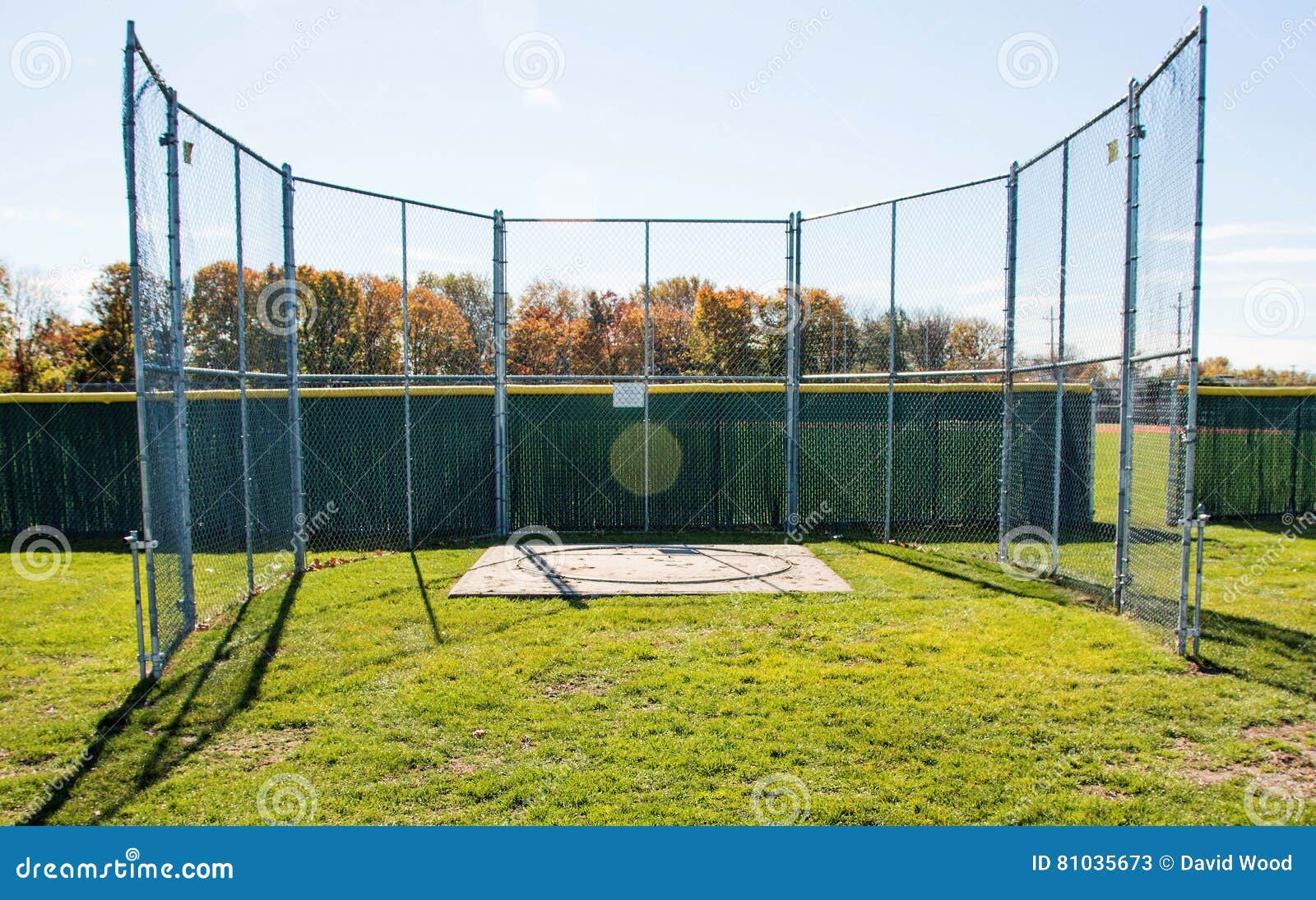 Discus Cage at a Local High School Stock Image - Image of track ...