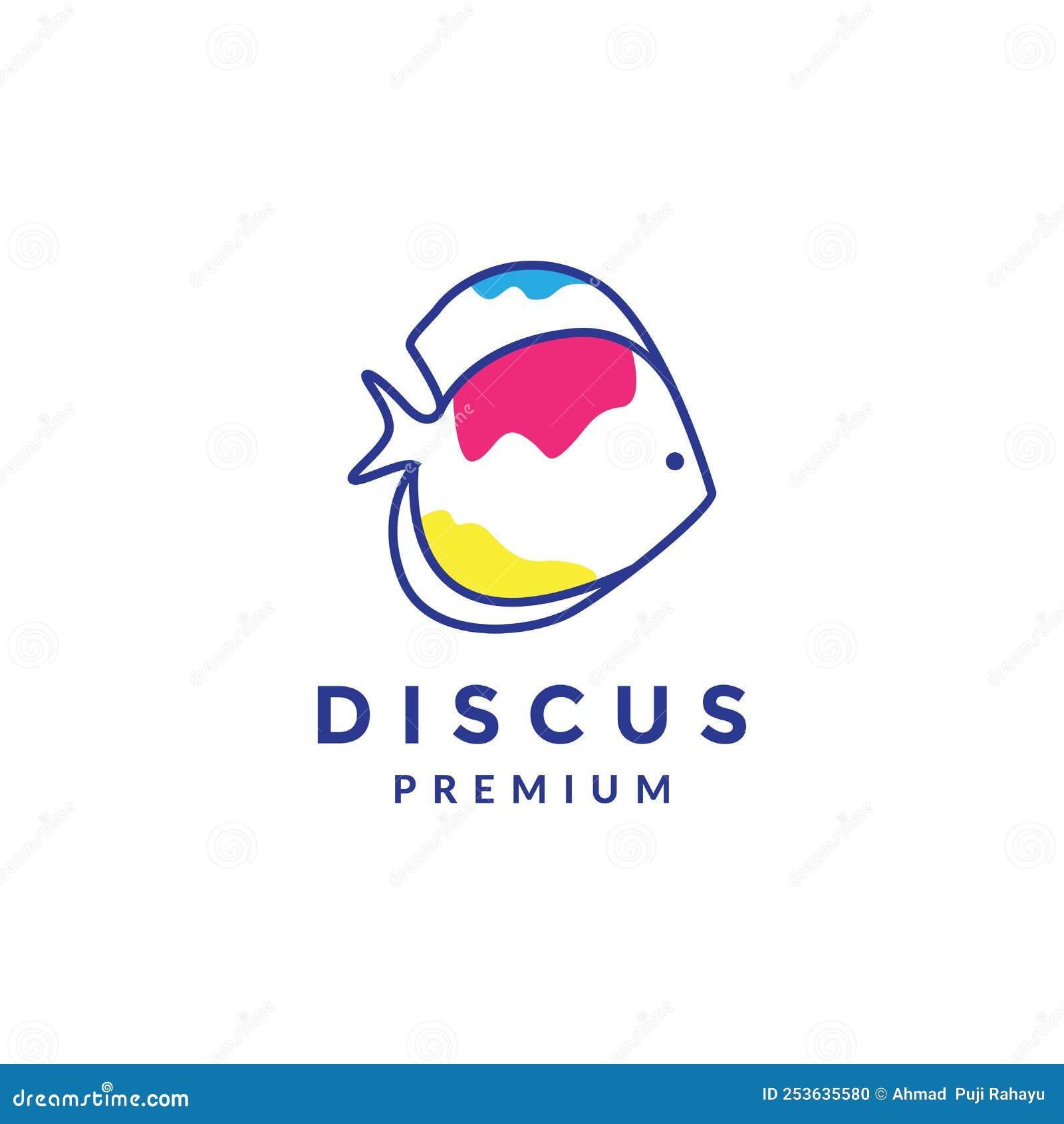 Discus Logo Vector Outline Silhouette Art Icon | CartoonDealer.com ...
