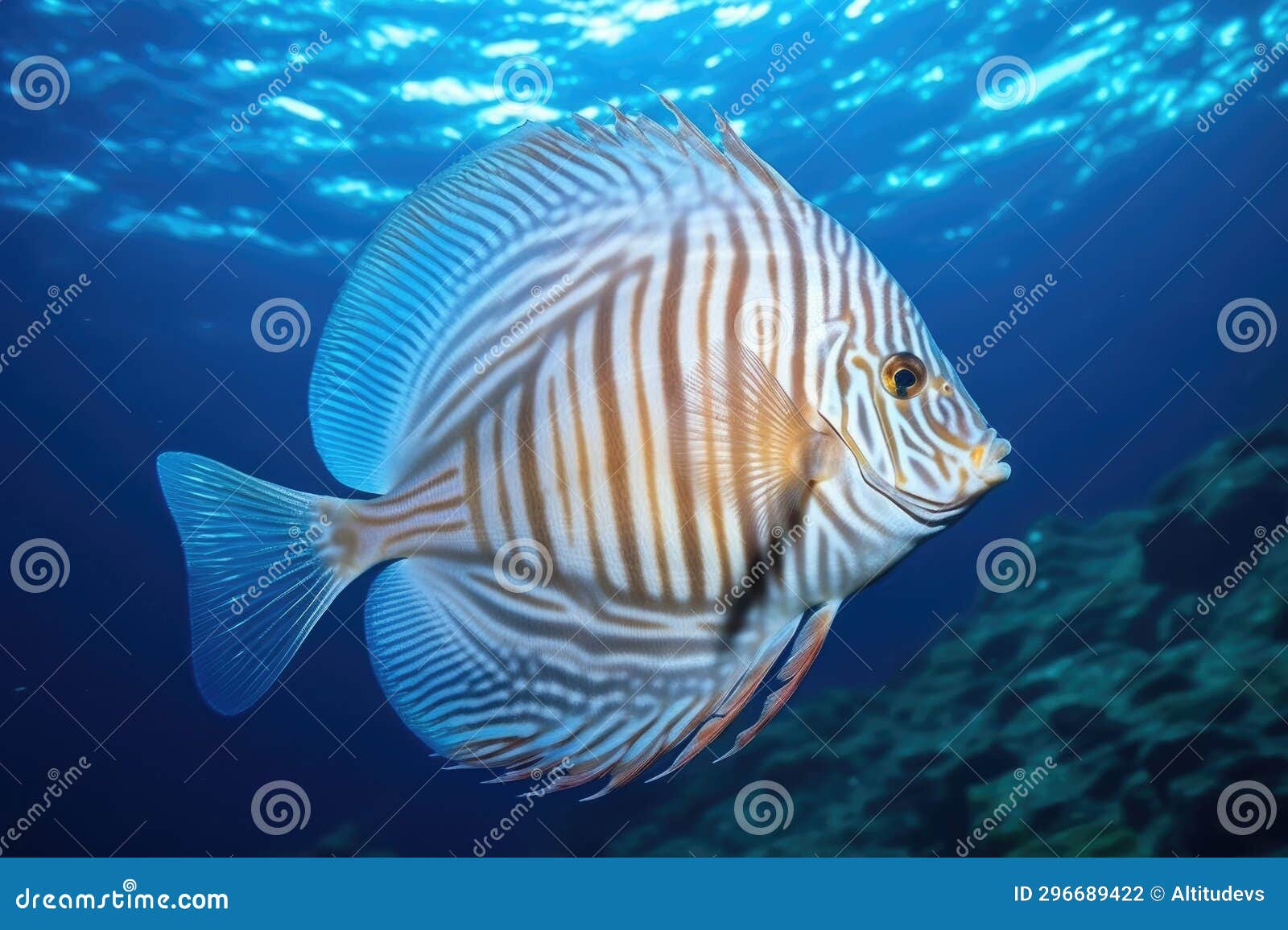 Discus Fish with Gill Flukes, Flukes Visible in Gill Area Stock Photo ...