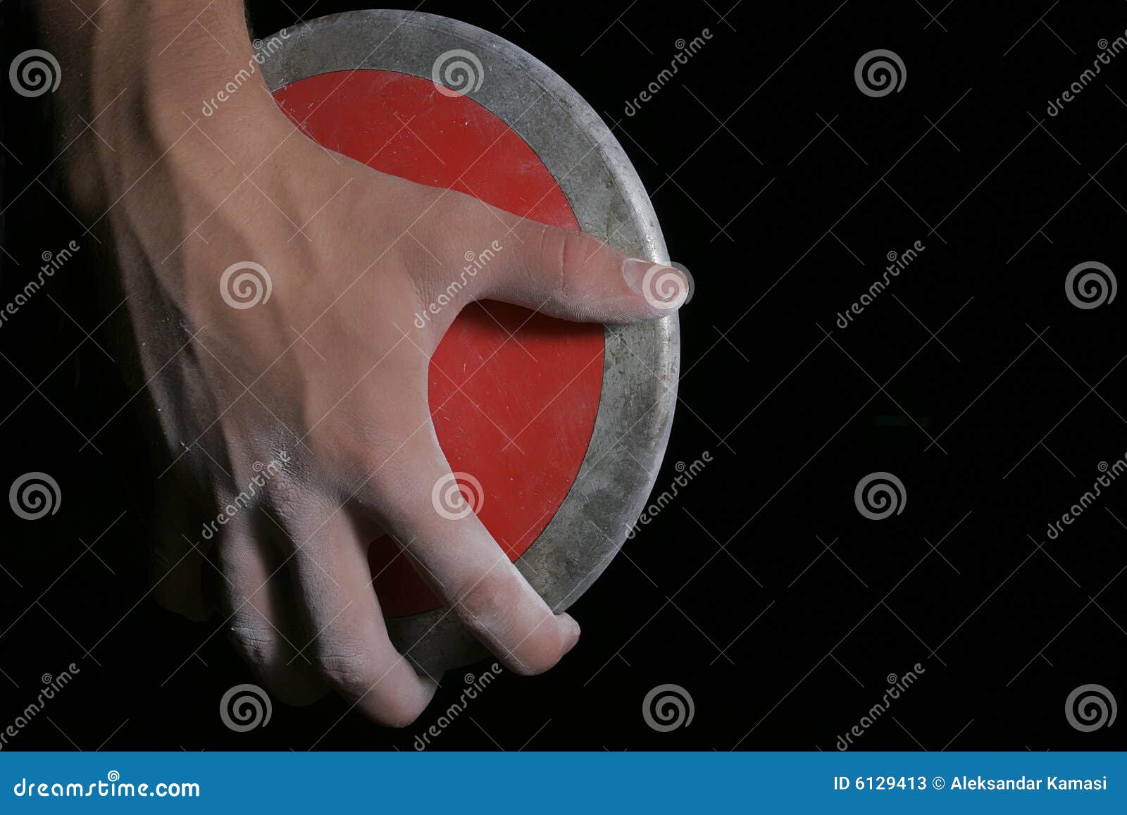 Discus in hand stock image. Image of sport, competition - 6129413