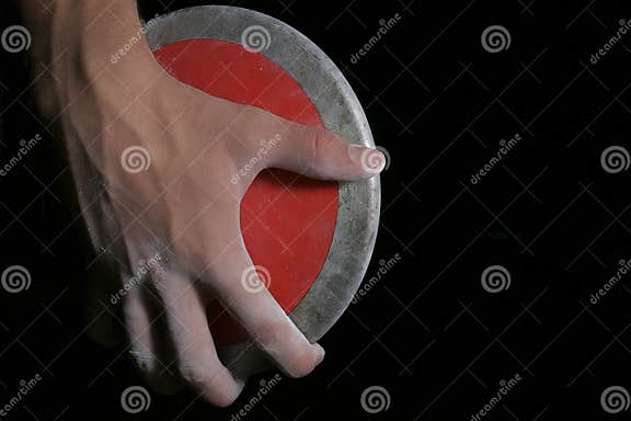 Discus in hand stock image. Image of sport, competition - 6129413