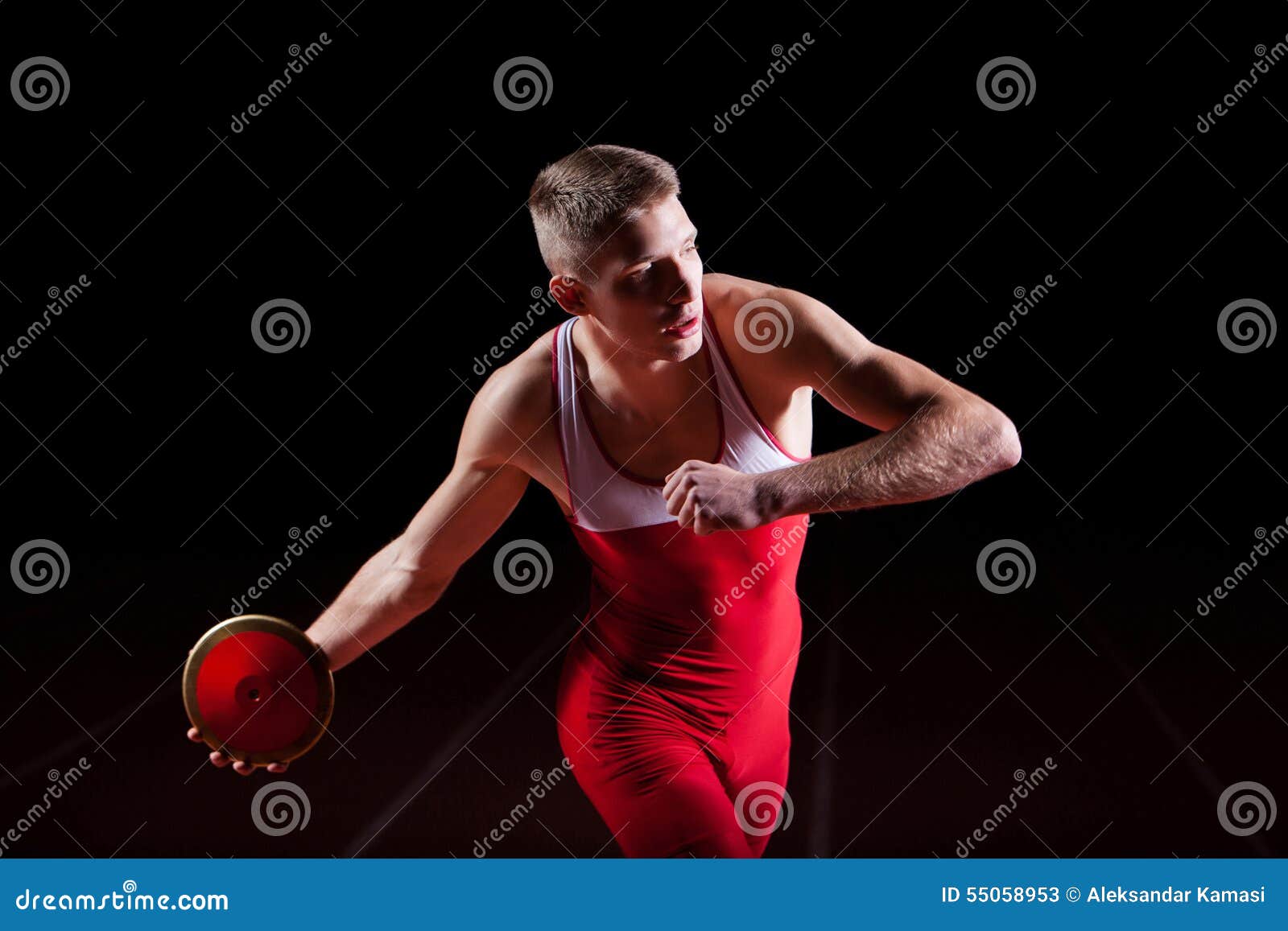 Discus throw stock image. Image of circle, winner, young - 55058953