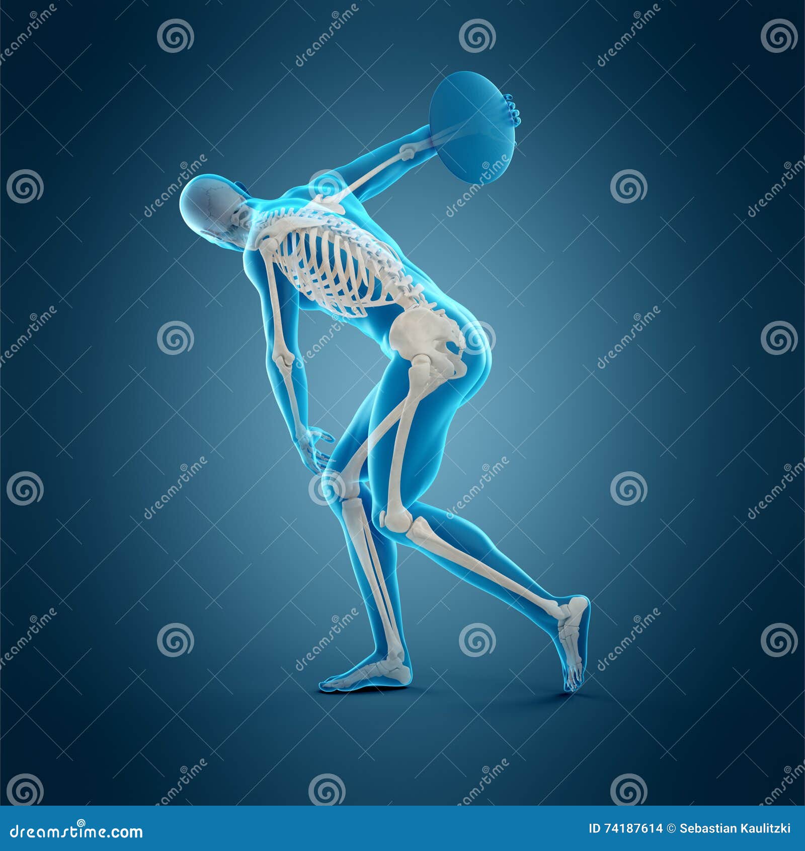 Discus Thrower, Illustration, Vector | CartoonDealer.com #207015594