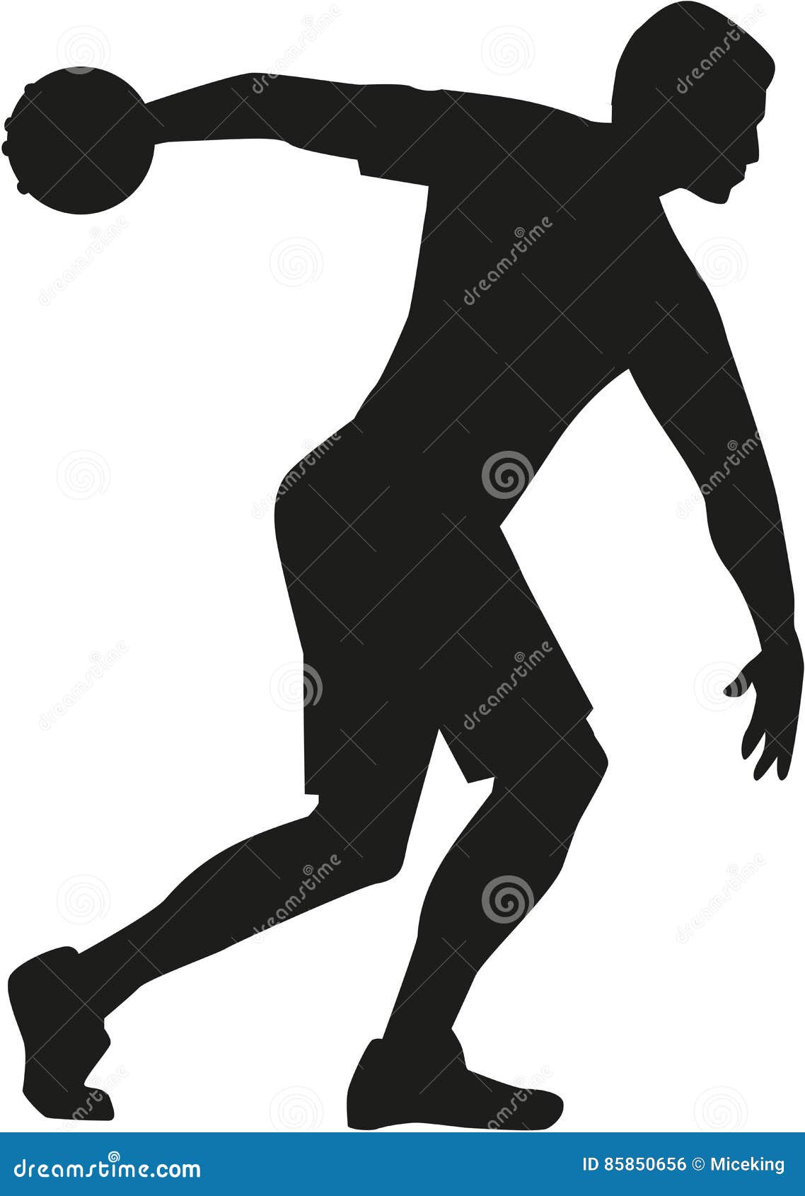 Discus Thrower, Illustration, Vector | CartoonDealer.com #207015594