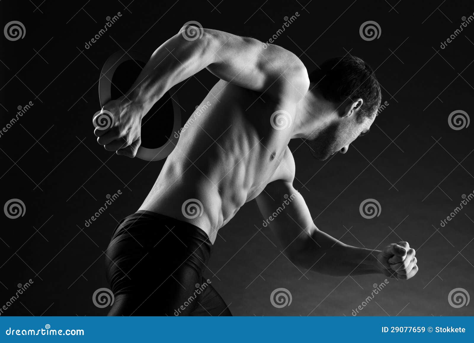 Discus throwing stock image. Image of strength, studio - 29077659