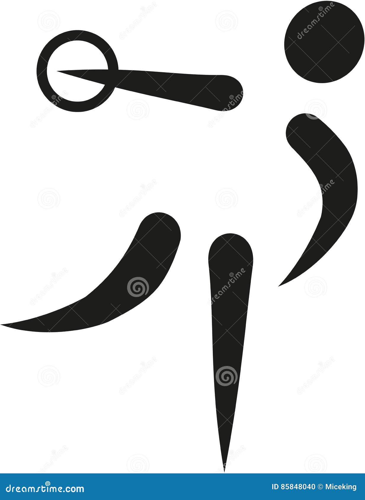 Discus throwing icon stock vector. Illustration of success - 85848040