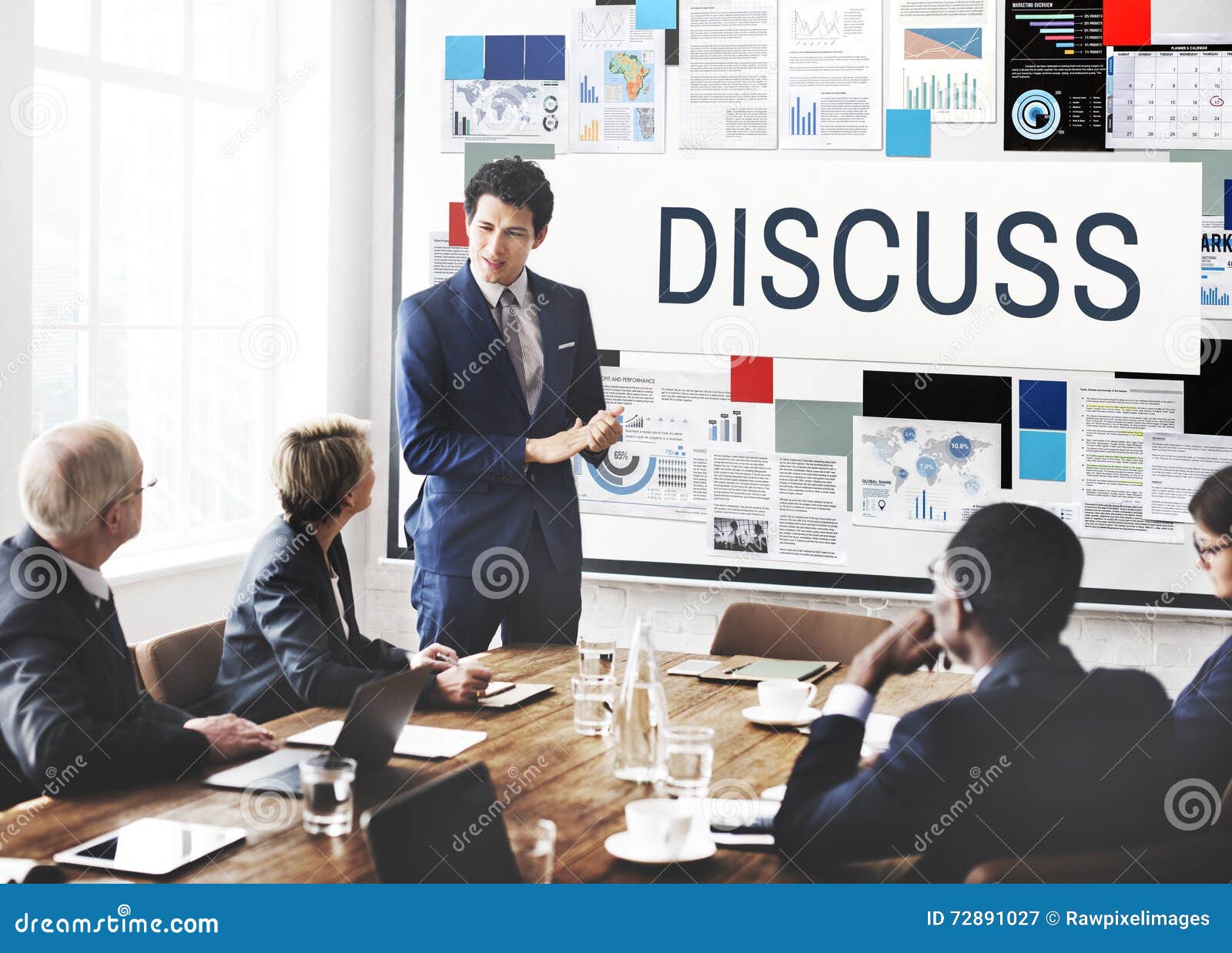 Discuss Discussion Negotiation Talking Debate Concept Stock Image ...