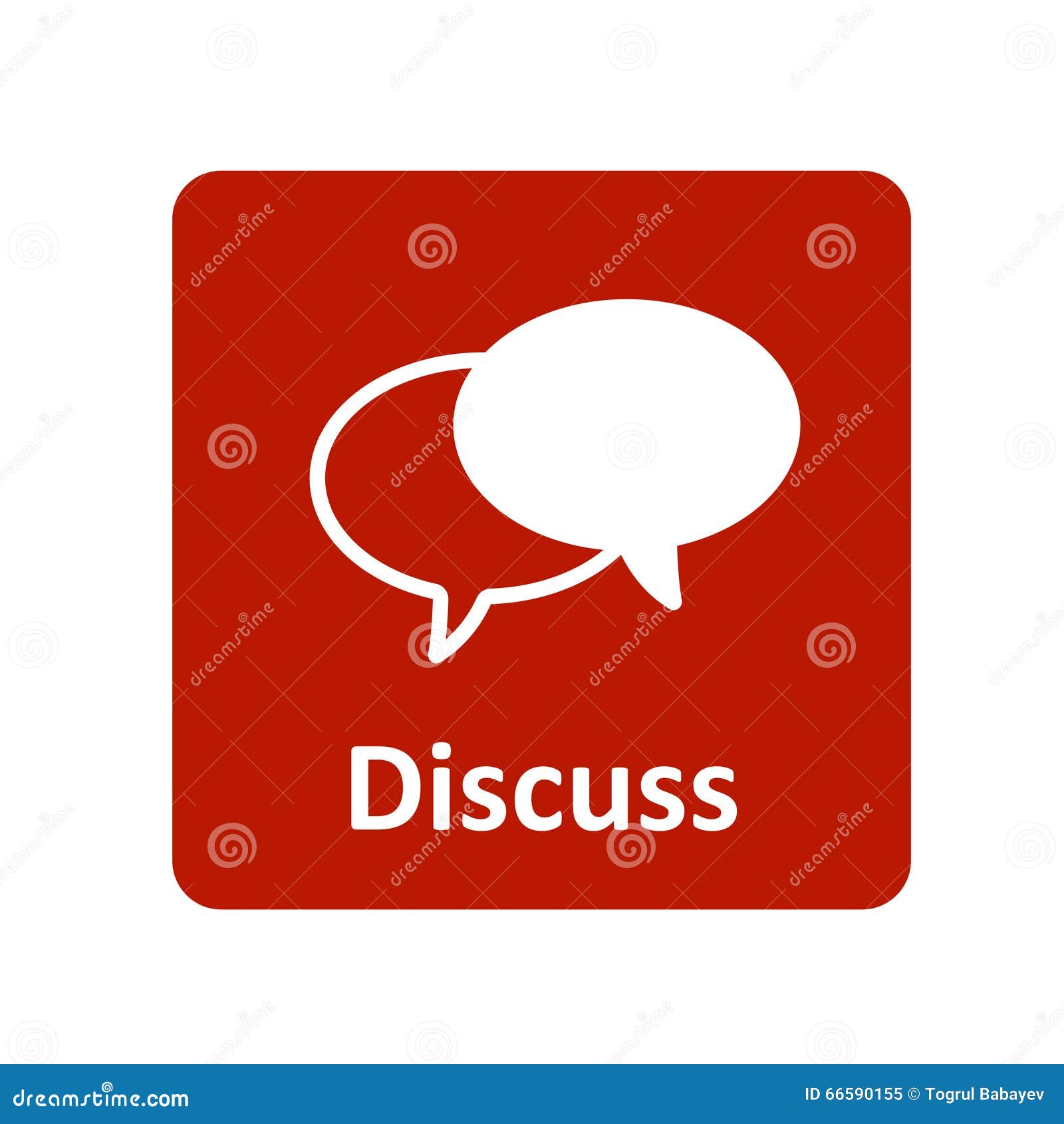 Discuss Icon for Web and Mobile Stock Illustration - Illustration of ...