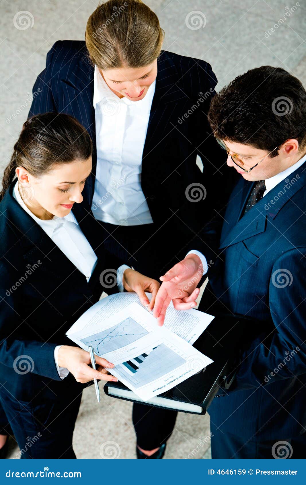 Discussing Business Project Stock Image - Image of company, businessman ...