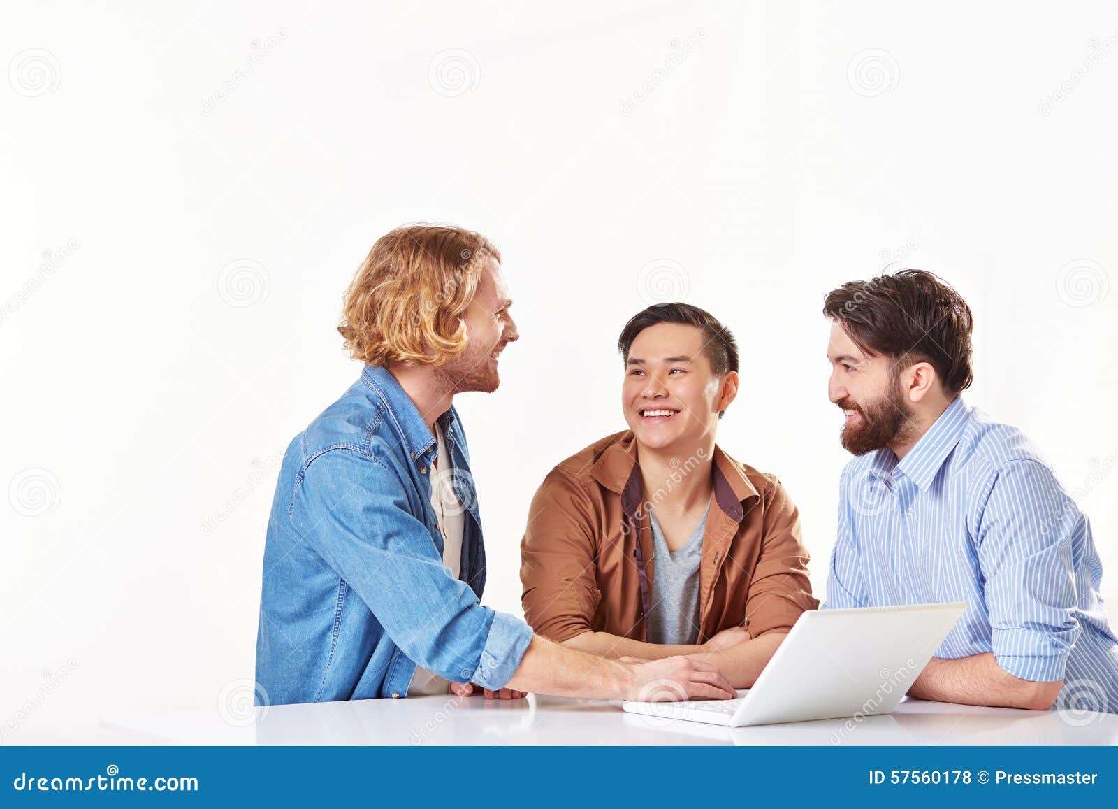 Discussing data stock photo. Image of corporate, confident - 57560178