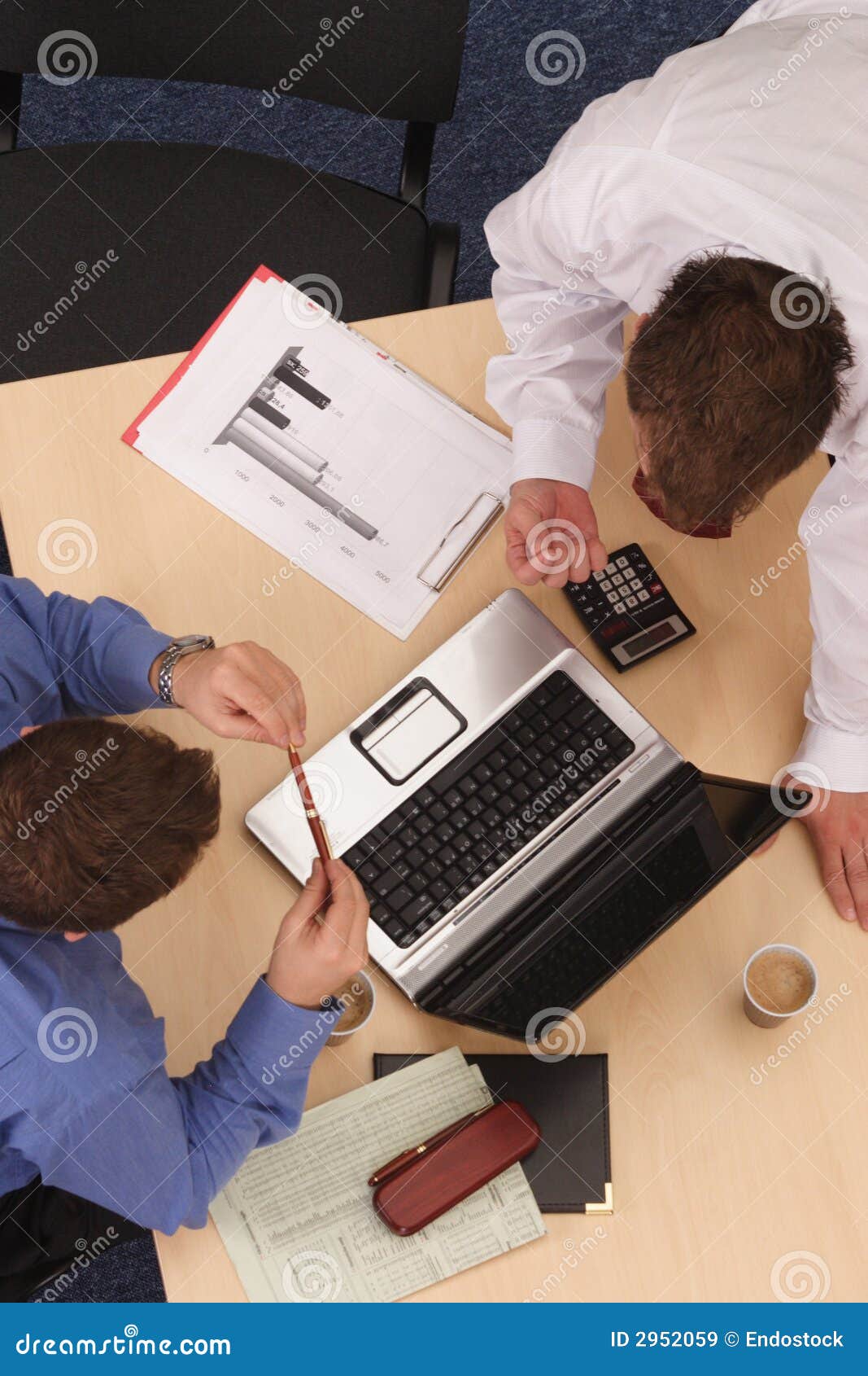 Discussing Details of Project Stock Image - Image of businessmen ...