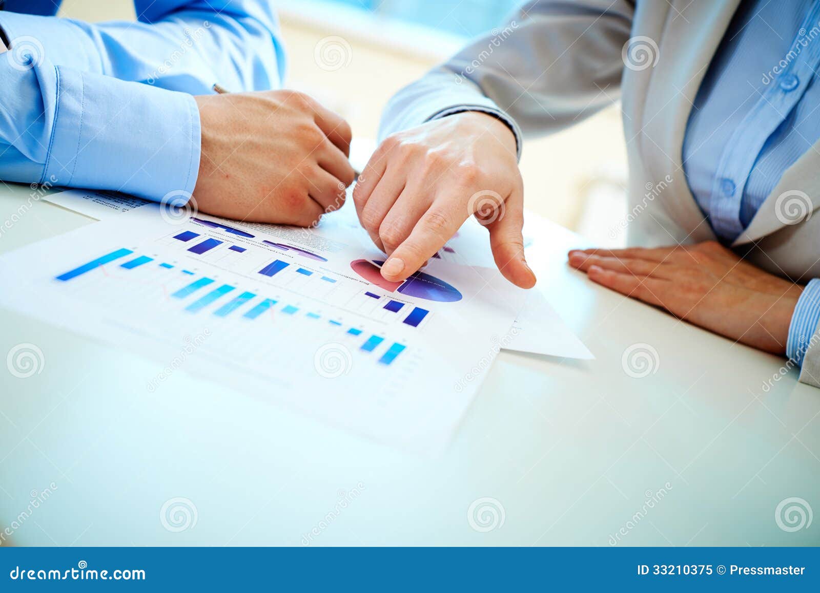 Discussing document stock image. Image of formal, executive - 33210375
