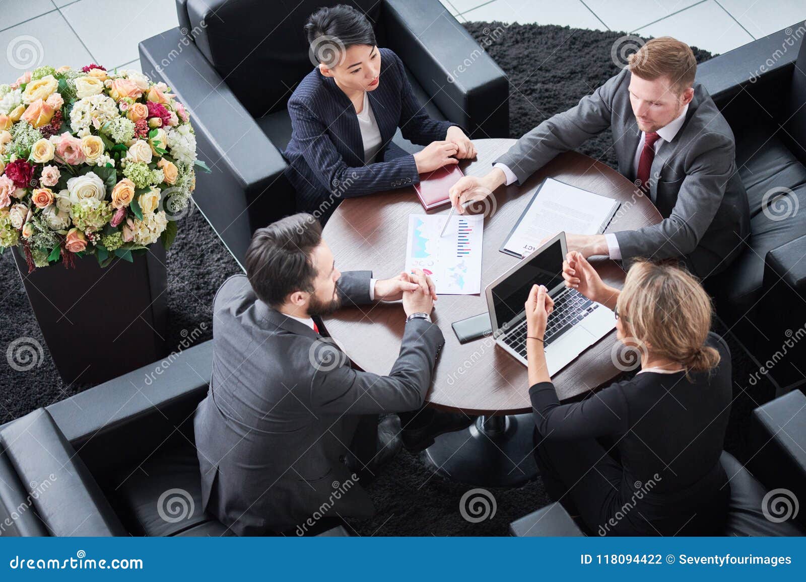 Discussing Faced Issue with Colleagues Stock Photo - Image of indoors ...