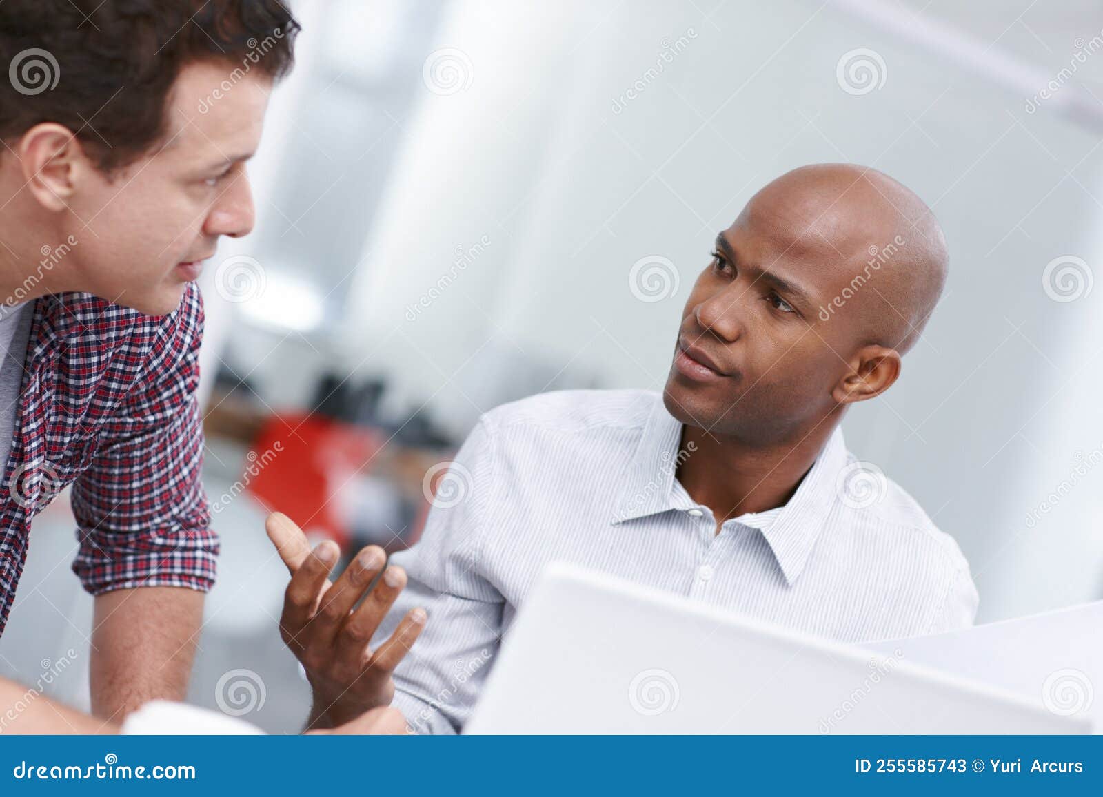 Discussing a Few Design Issues. Two Professionals Having a Work ...