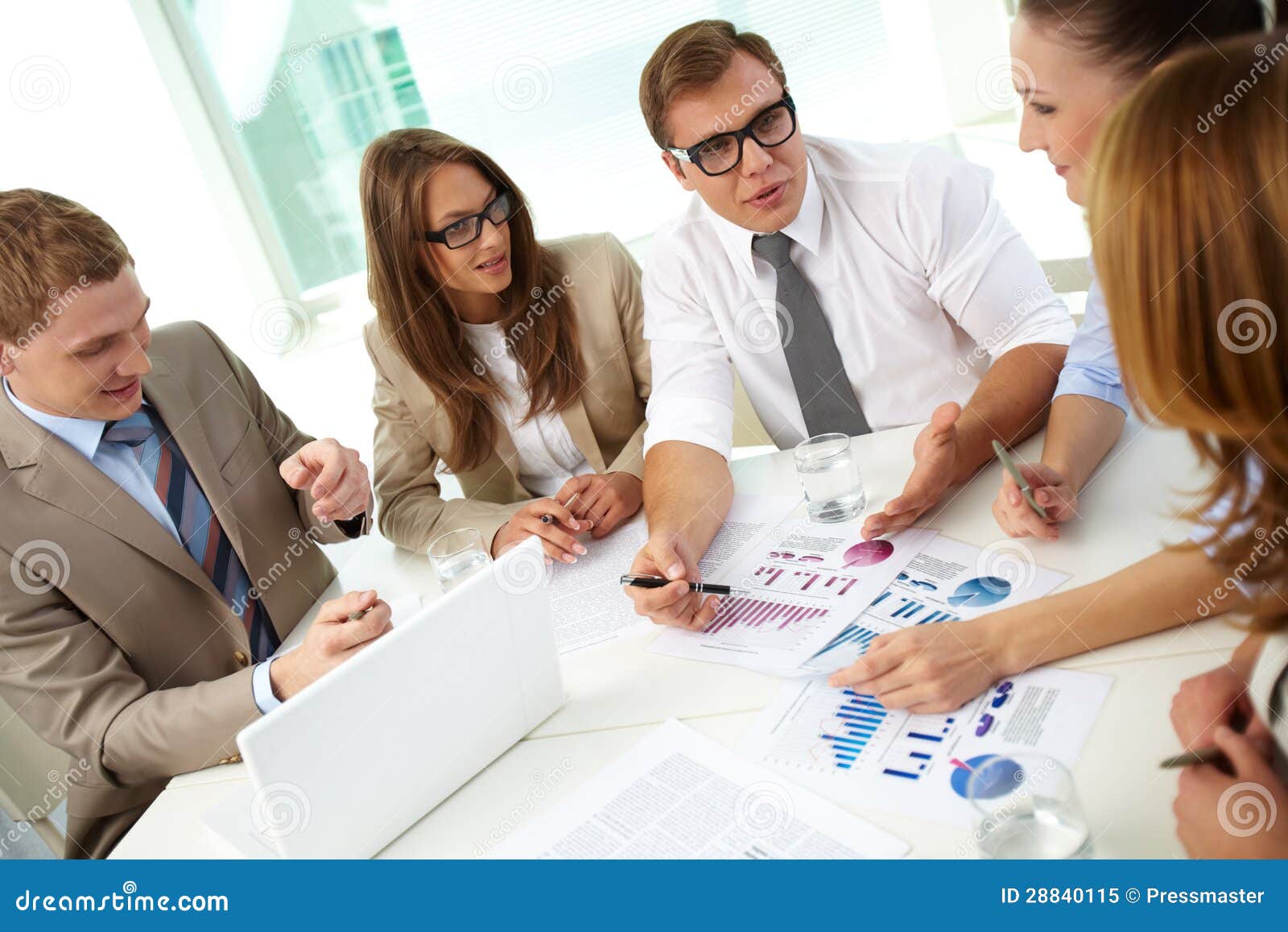 Discussing ideas stock image. Image of collar, businesswoman - 28840115