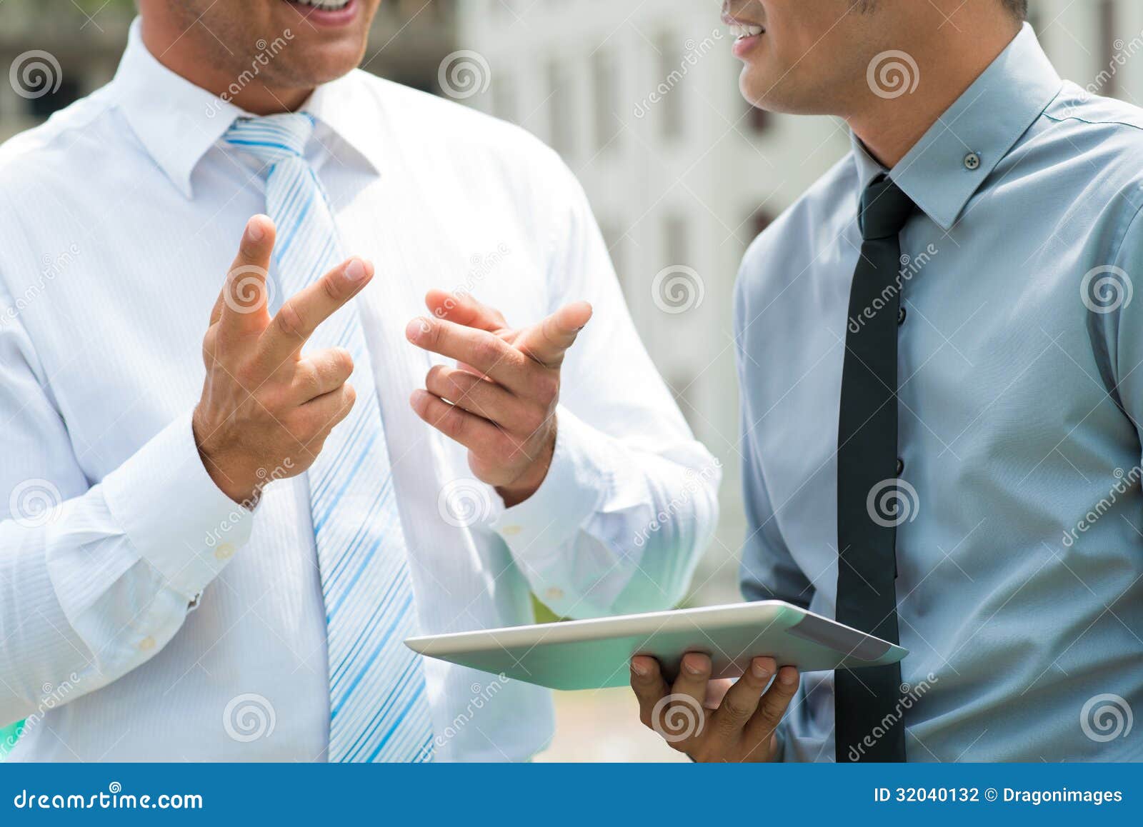 Discussing ideas stock photo. Image of corporate, modern - 32040132