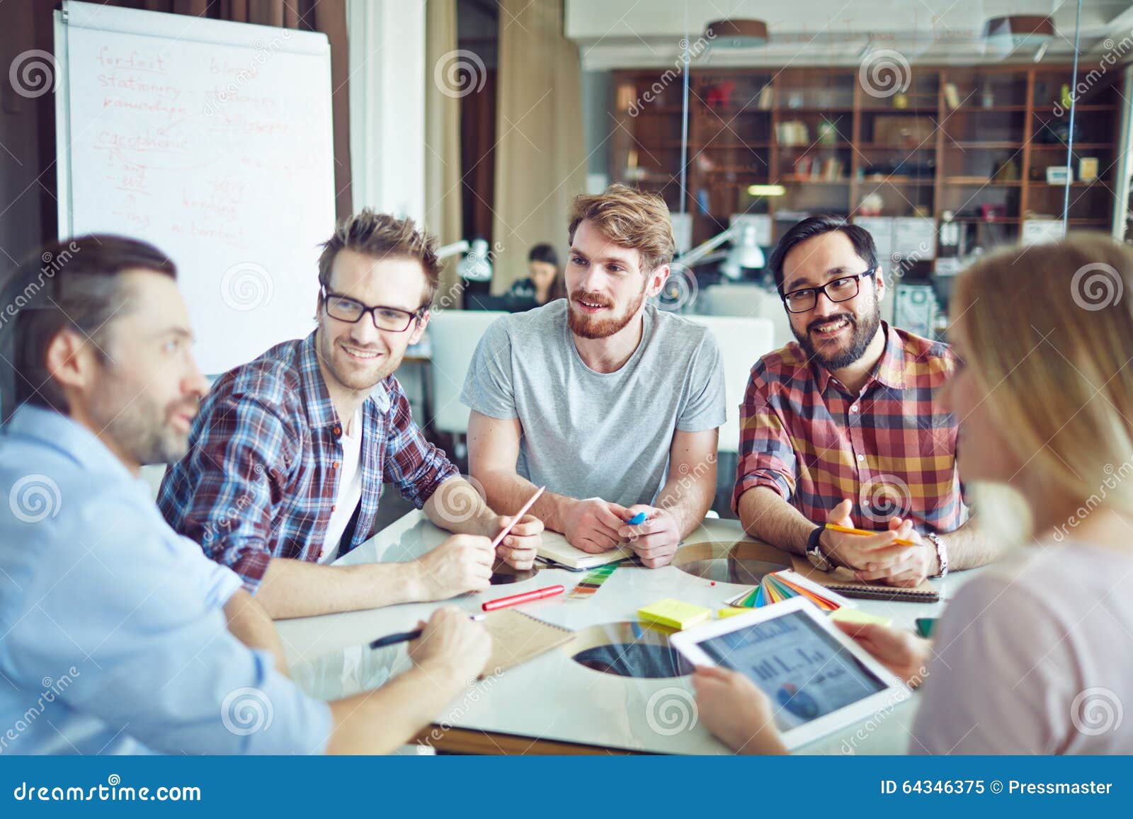 Discussing ideas stock image. Image of women, interacting - 64346375