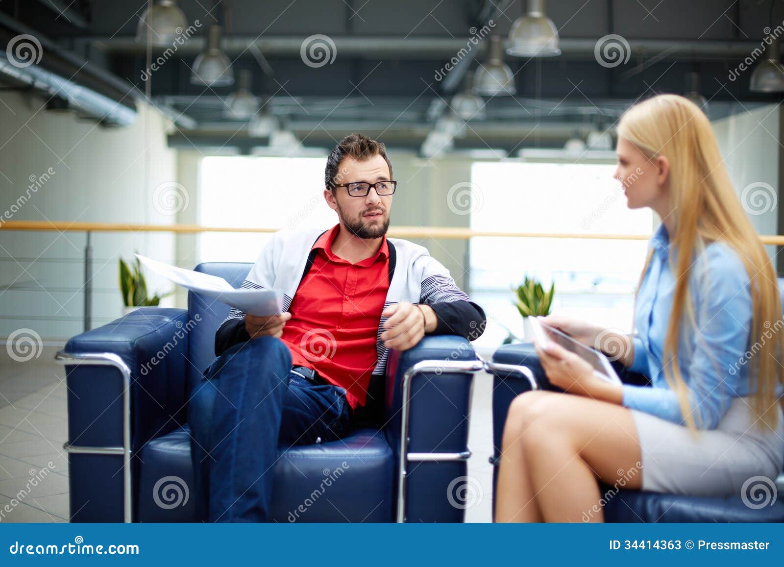 Discussing ideas stock image. Image of career, collaboration - 34414363