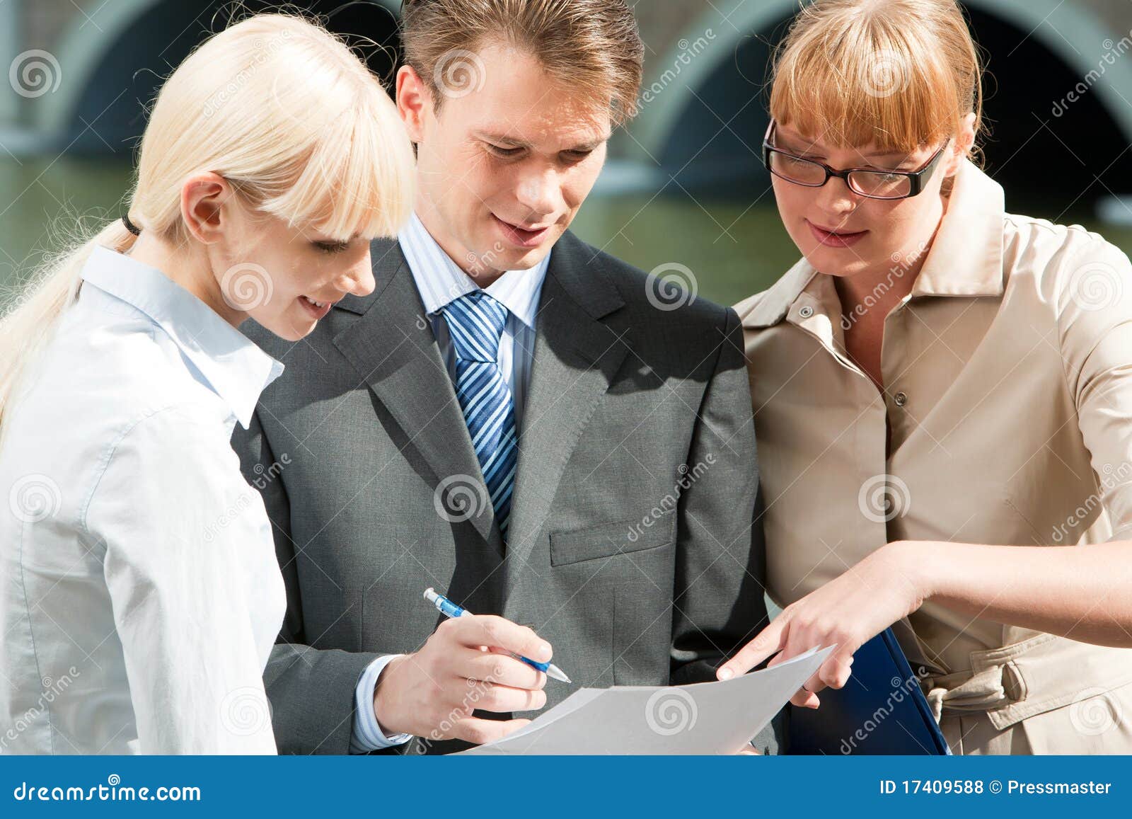 Discussing new plans stock photo. Image of communicating - 17409588