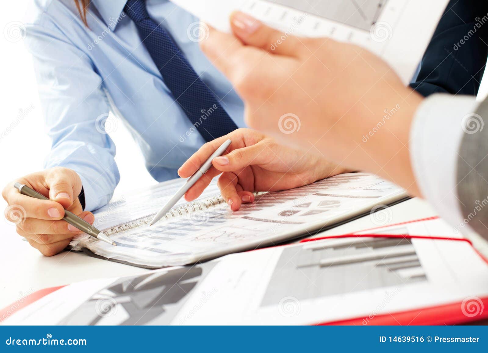 Discussing papers stock photo. Image of diagram, executive - 14639516