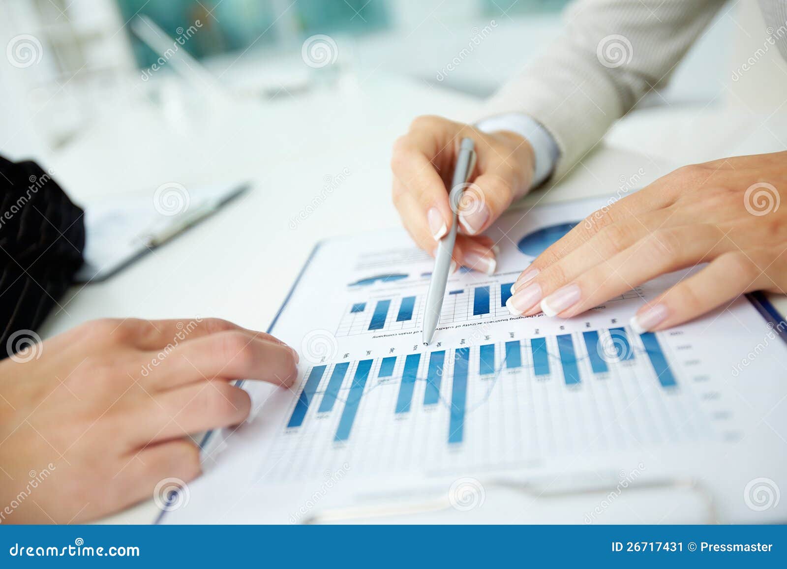 Discussing papers stock image. Image of closeup, consulting - 26717431