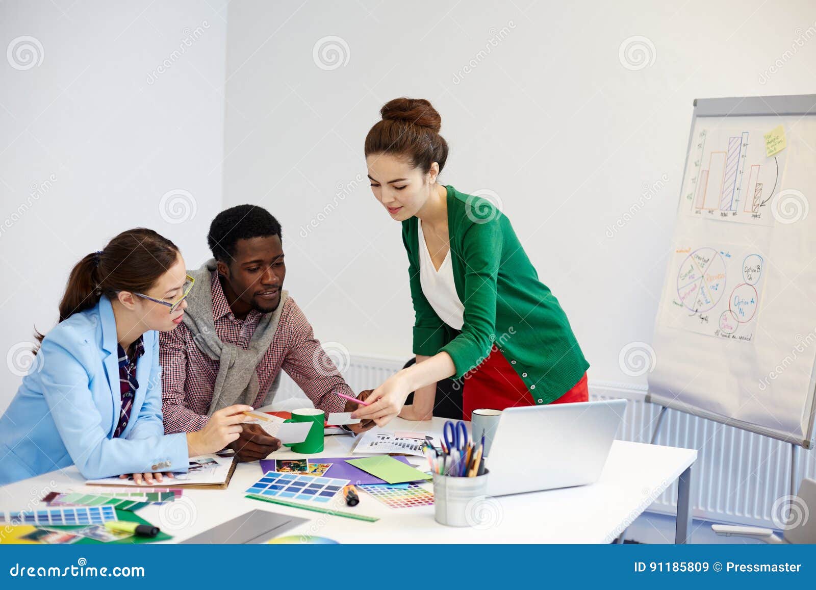 Discussing pictures stock image. Image of project, conference - 91185809