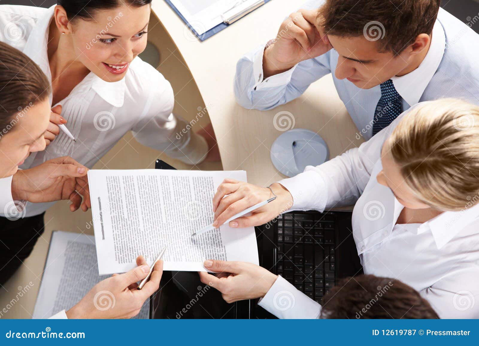 Discussing plan stock image. Image of collaboration, businessman - 12619787