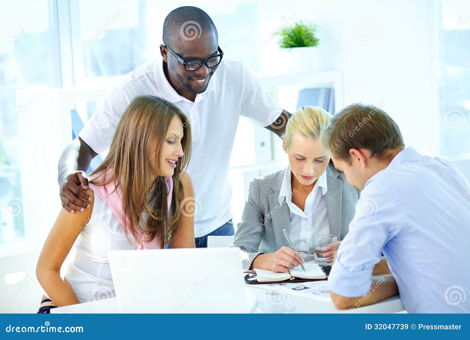 Discussing plan stock image. Image of collar, people - 32047739