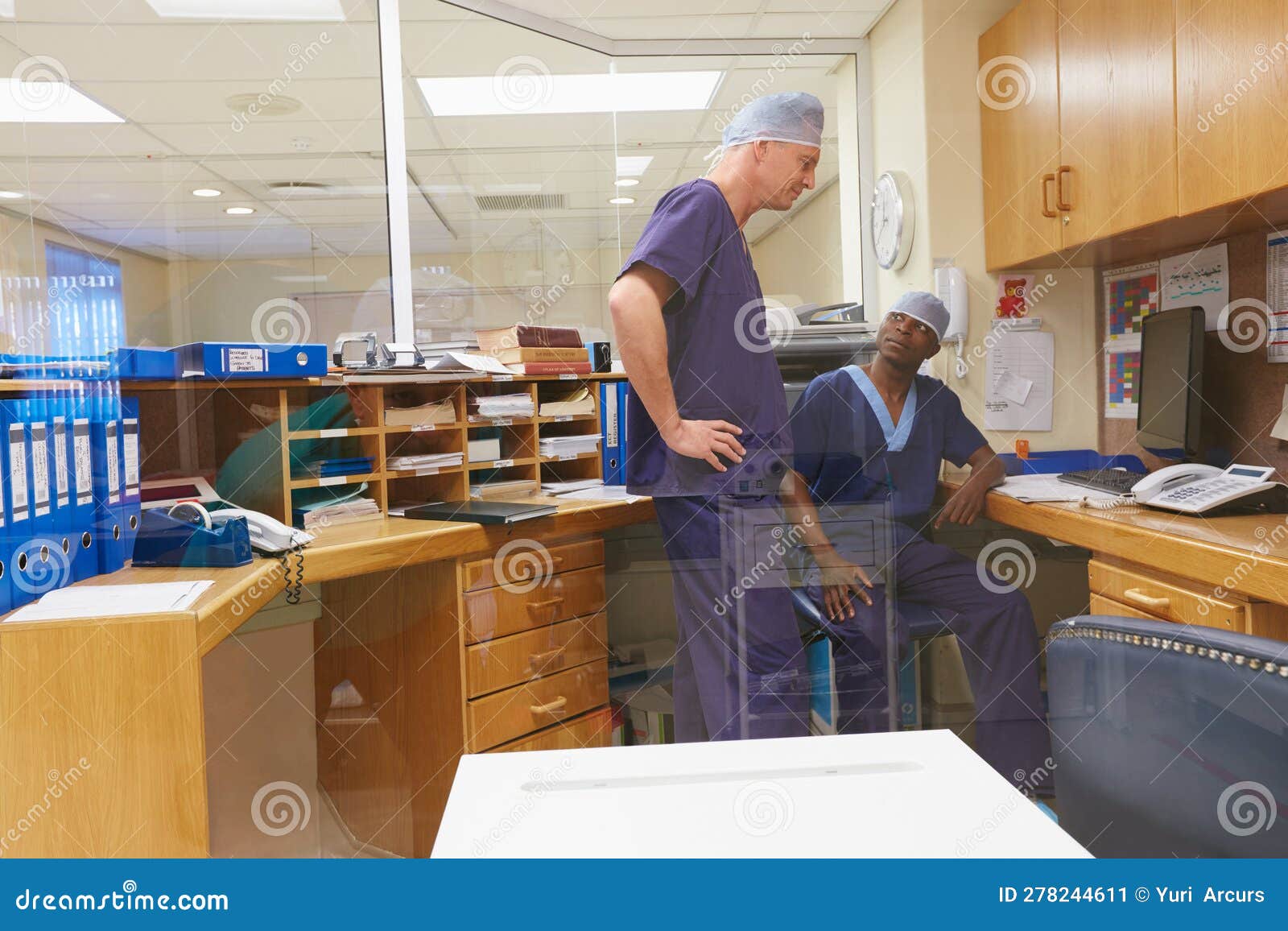 Discussing Possible Techniques for an Upcoming Surgery. Two Surgeons ...