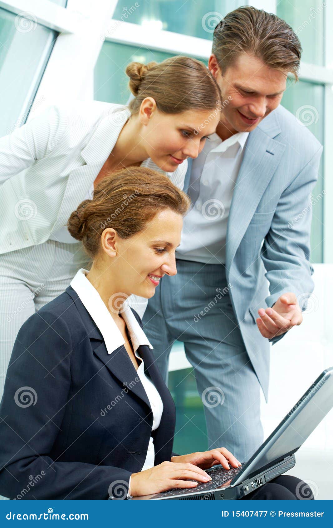 Discussing project stock image. Image of consulting, partner - 15407477