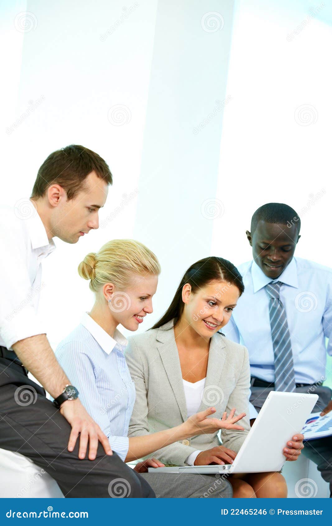 Discussing project stock photo. Image of communication - 22465246