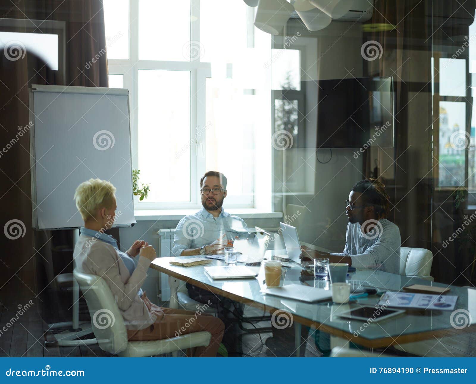 Discussing project stock photo. Image of creative, planning - 76894190